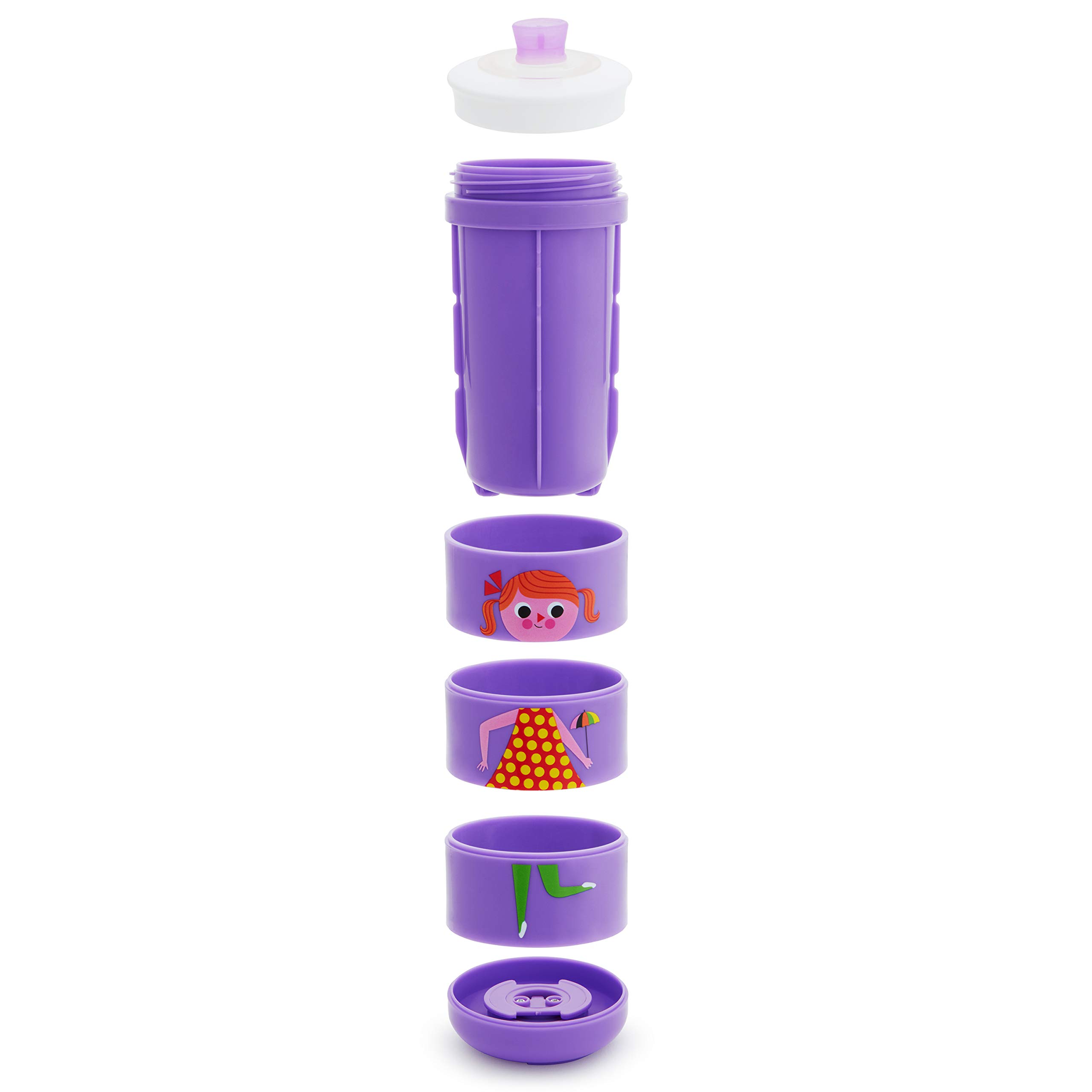 Munchkin Twisty Mix & Match Character Sippy Cup, 9 Oz, Purple