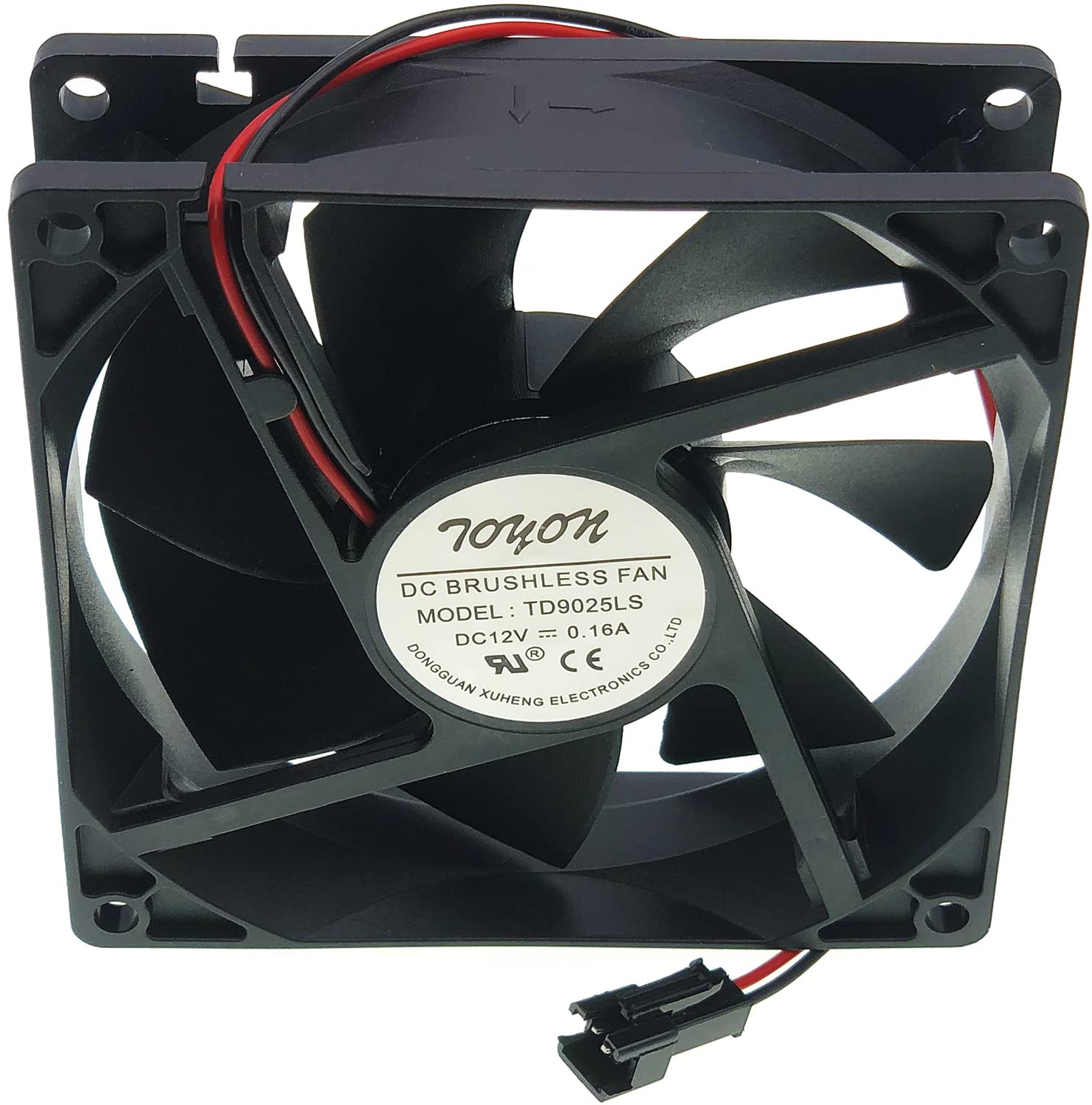 TD9025LS 9025 Cooling Fan for Wine Fridge, Hotel Refrigerator,DC12V 0.16A 1.92w 2-Wire 90x90x25MM brushless Fan