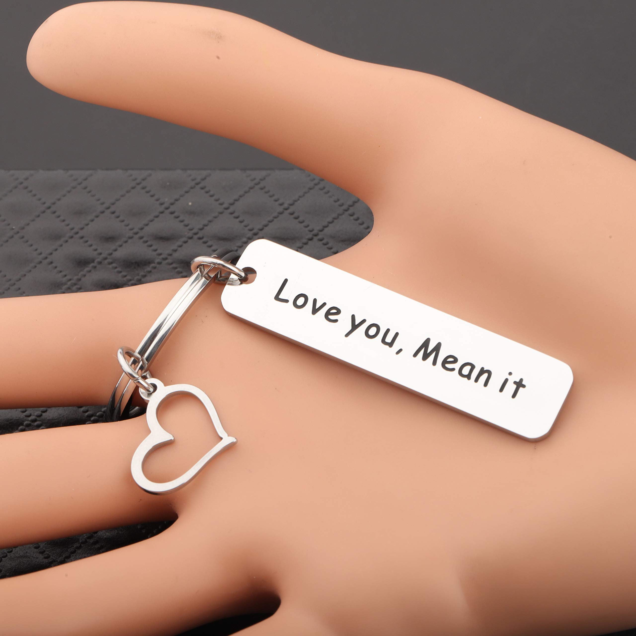 MAOFAED Couple Jewelry Gift for Boyfriend Love You Mean It Valentines Day Gift for Her