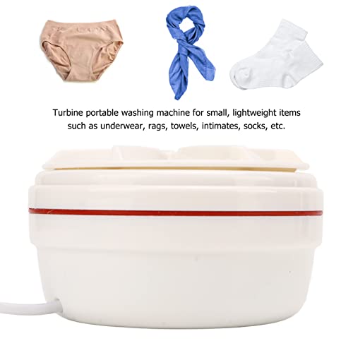 Mini Washing Machine, Portable Ultrasonic Washing Machine, Turbo Washer and Dishwasher Automatic Cycle Cleaning for Home Travel College Camping Personal Laundry