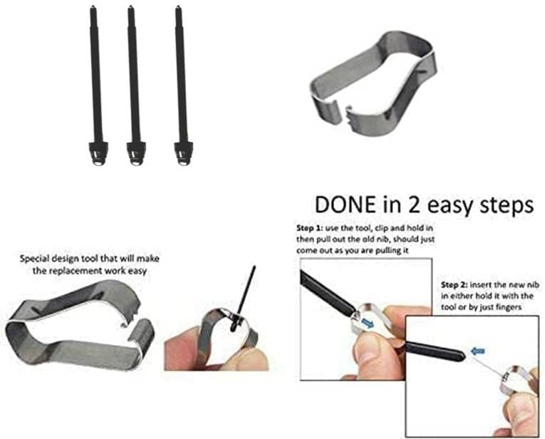 Z Fold 6/ Fold 5 S Pen Fold Edition Replacement Stylus Pen Compatible with Galaxy Z Fold 4 and Z Fold 3 Phone Only +Tips/Nibs Black