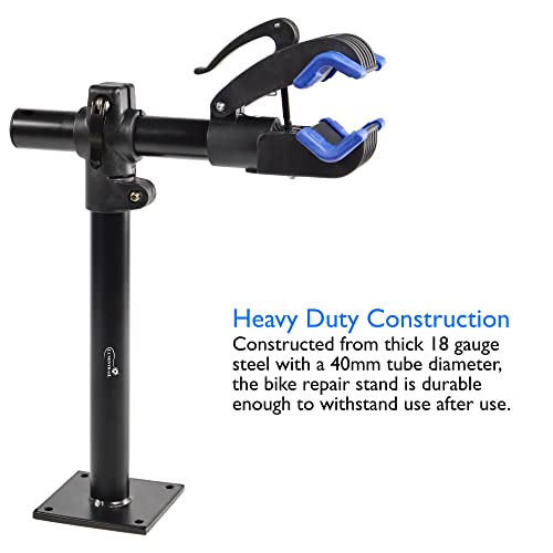 Lumintrail Bike Repair Stand for Mountain & Road Bikes, Wall & Workbench Mountable Workstand with Quick Clamp Lever