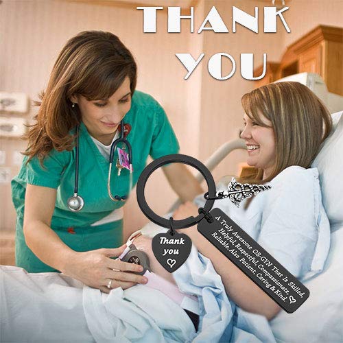 MAOFAED OBGYN Gift OBGYN Appreciation Gift Obstetrician Gynecologist Gift Baby Delivery Gift Midwife Gift Delivery Nurse Gift (great OBGYN black)