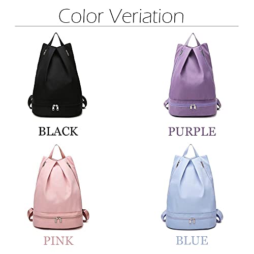 maytopia Gym Backpack for Women with Shoes Compartment & Wet Pocket,Small Workout Water Resistant bag