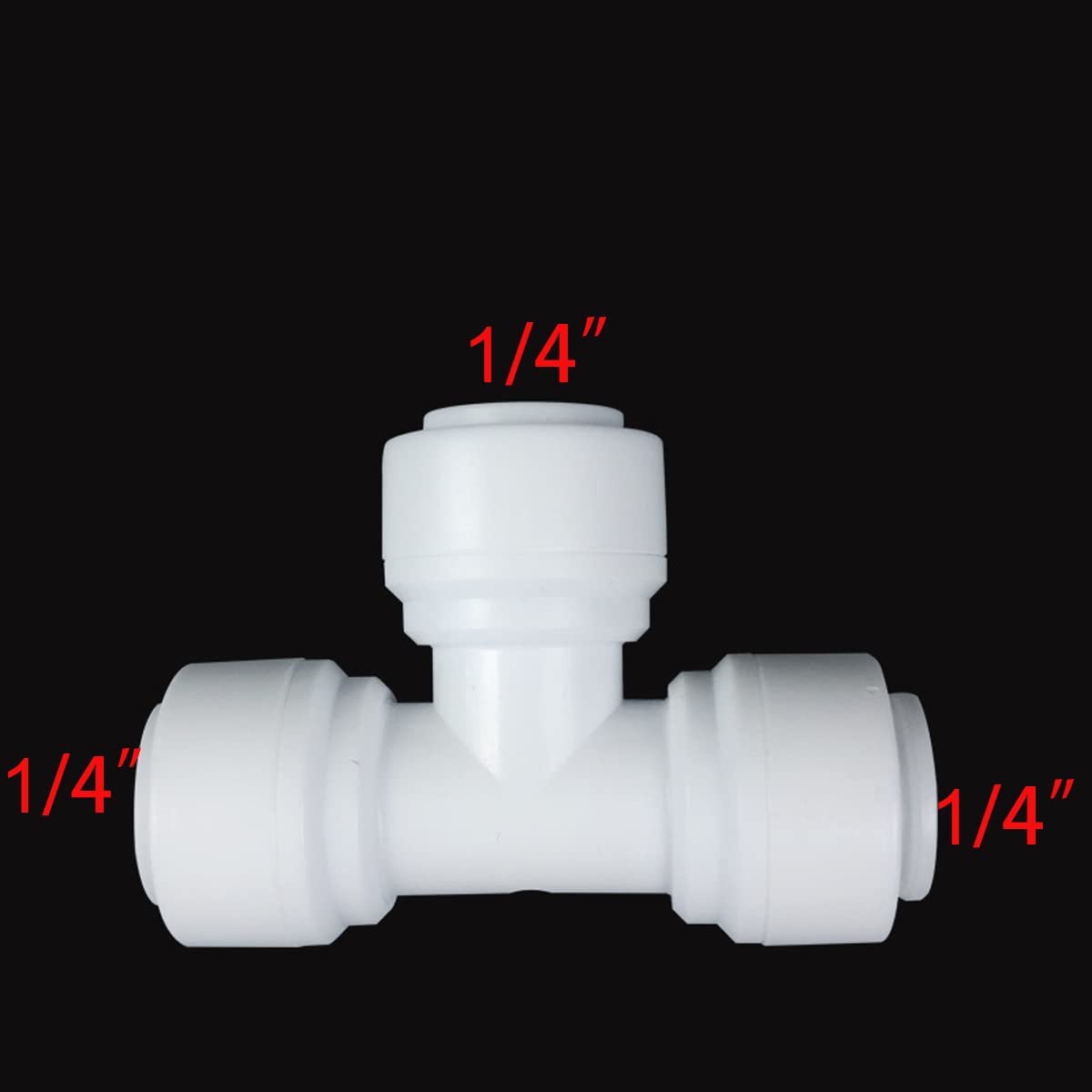 XINWOO 1/4" Quick Connector,Push to Connect Fitting Ball Valve,Tee,Straight Union,Eblow Union Tube,for RO Systems, Filter,Water Purifiers 25Pcs(T+L+Y+S+Valve)