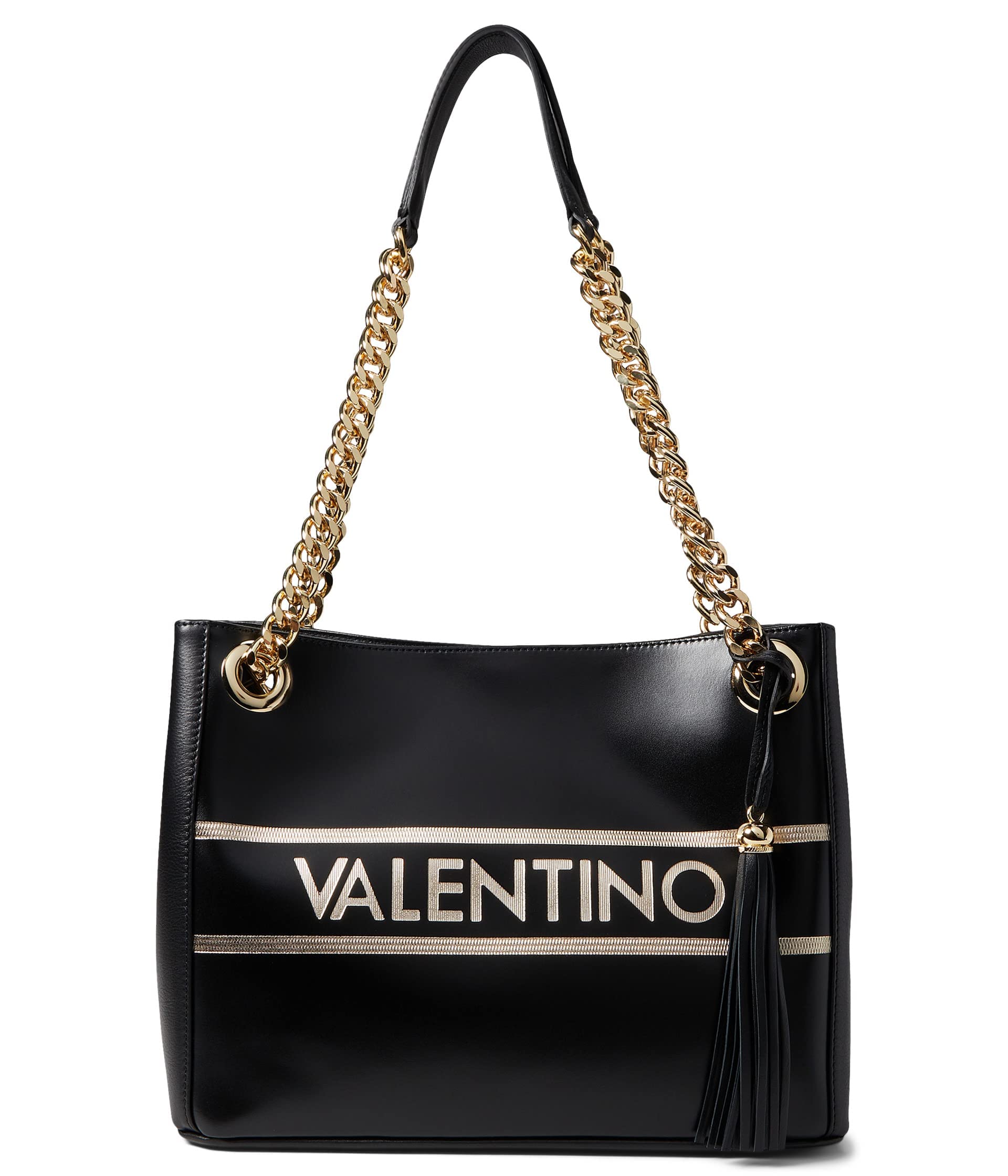 Valentino Bags by Mario Valentino Luisa Lavoro Gold Black One Size