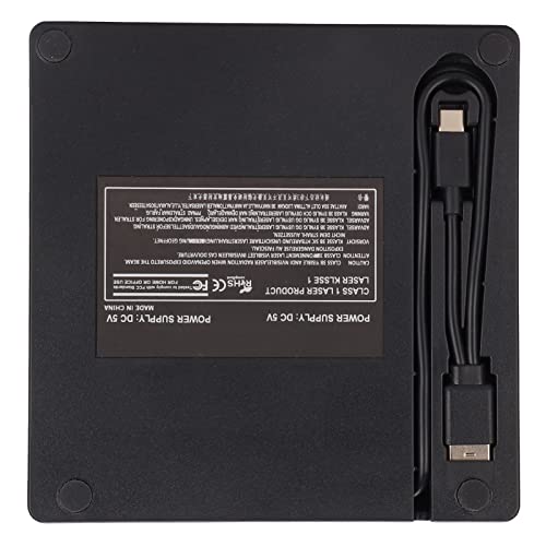 Zopsc-1 Portable External Optical Drive Box, 5 Gbps High Speed USB C Enclosure Optical Player Box for SATA Drive Writer Reader for PC Laptop Desktop