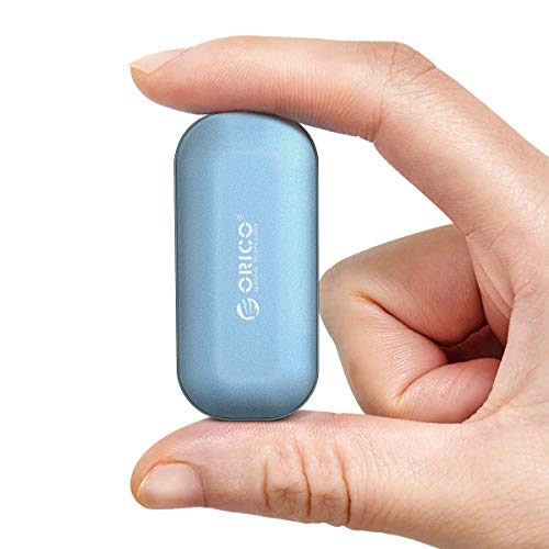ORICO Mini 500GB Portable External SSD, Read/Write Speed Up to 1000MB/s Ultra-Slim High Speed, USB 3.1 Gen2 USB-C Port Aluminum Mobile Solid State Flash Drive for MacBook-IV300