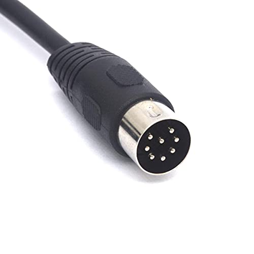 PIIHUSW Long 8 PIN DIN Cable Male to Male MIDI Extension Cord for Bang and Olufsen B&O PowerLink mk 2 BeoLab (5 Meter)