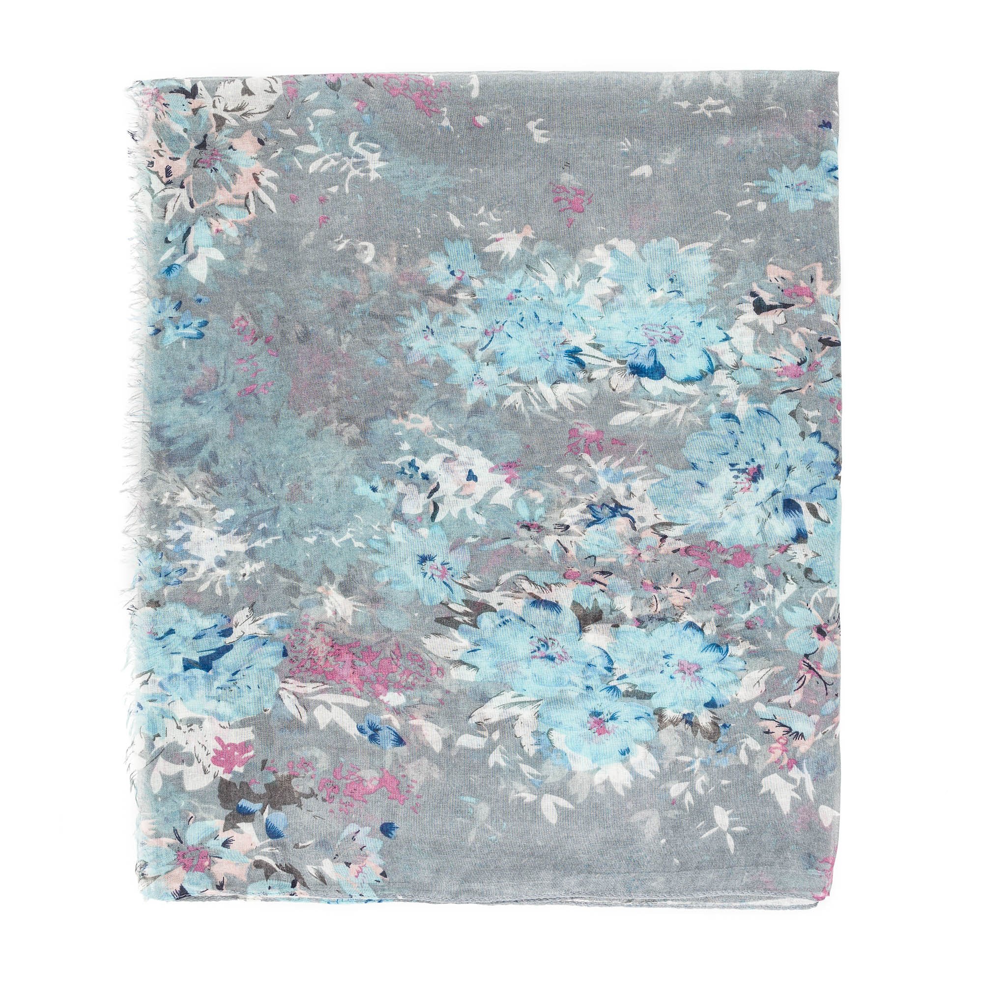 MELIFLUOS DESIGNED IN SPAIN Scarf for Women Lightweight Floral Flower Scarves for Summer Fall Spring Shawl Wrap (P077-4)