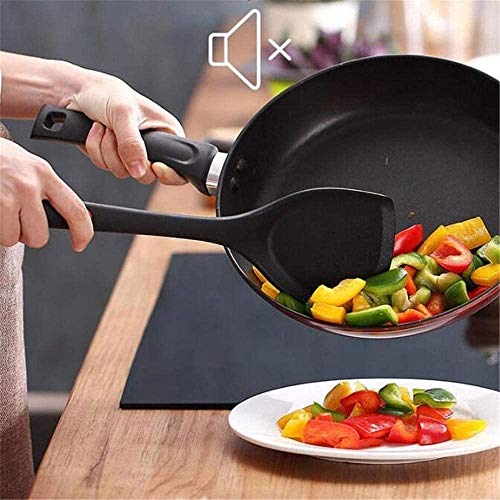 LMMDP Kitchen Set Silicone Cooking Utensils Set Non-stick Spatula Heat Resistant Handle Cooking Kitchen Tools