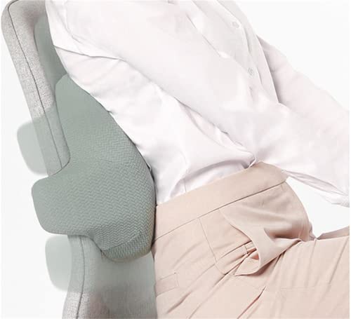 PSVOD Butt and Back Cushion for Office Chair，Back Cushion for Office Chair Posture Pink,Pillow Seat Cushions for Chairs (Blue)