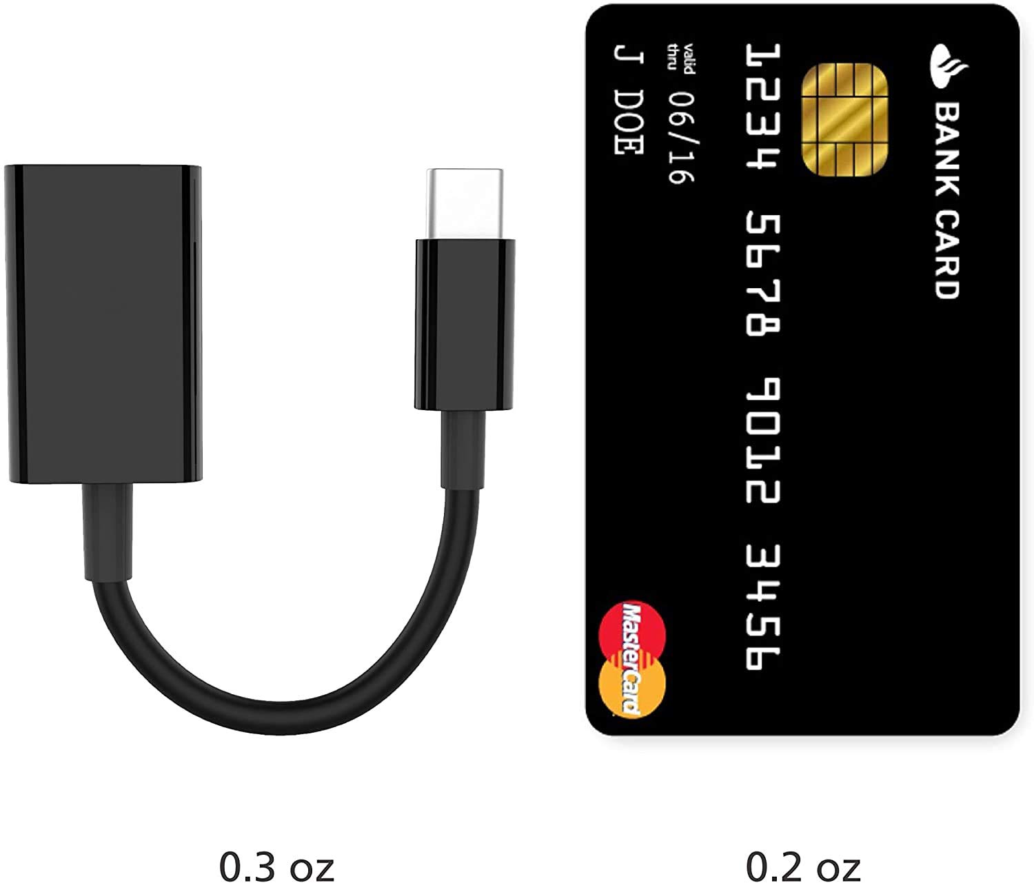 Master Cables OTG USB C Adapter Cable Compatible with Amazon Fire 10 and Later Models Using A USBC Port,- On The Go USB C to Female USB Adapter