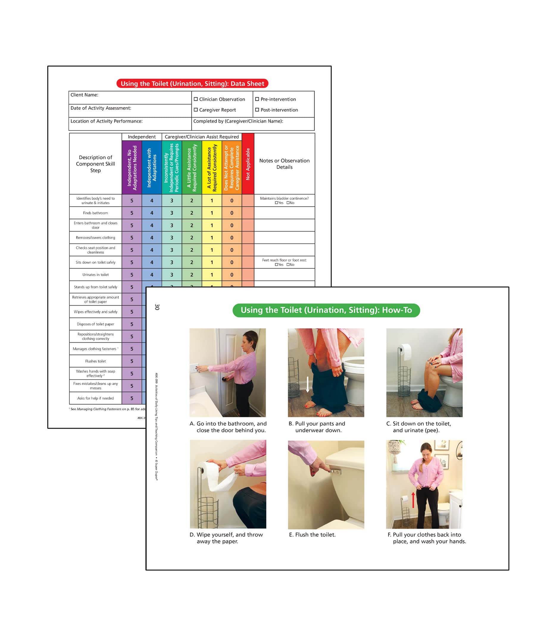 Super Duper Publications | Webber Activities of Daily Living - Tips and Teaching Companion | Self-Care Activities and Routines | Occupational Therapy Educational Resource for Children and Adults