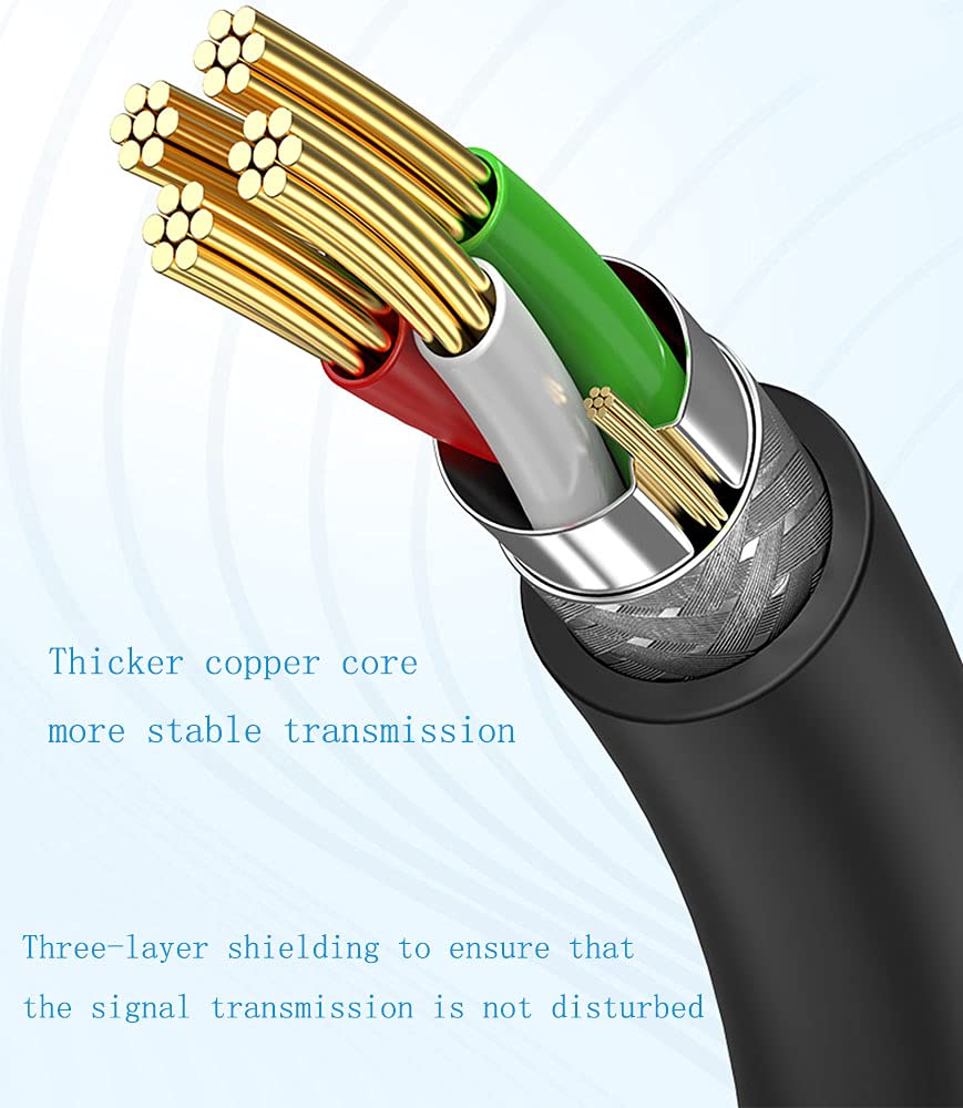 pingping USB Microphone Cable Cord Wire for Blue Snowball iCE USB Mic or Blue Yeti USB Microphone, 5FT
