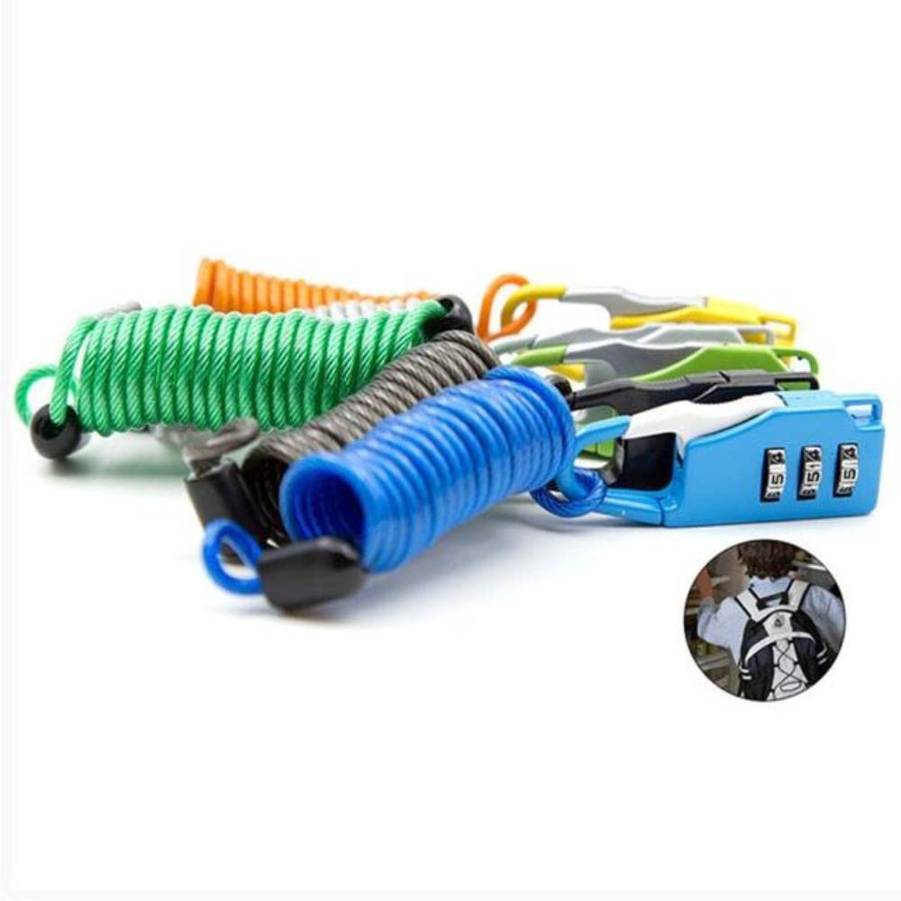 Super Mini Portable Bike Lock Spring Disc Security Lock Spring Anti-Theft Bicycle Code Lock 3 Digits Combination Password Lock