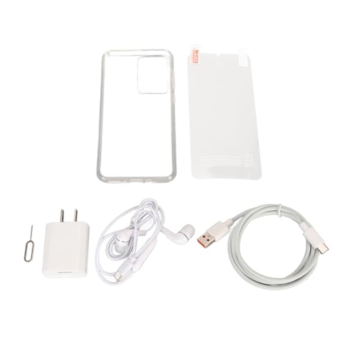 Luqeeg Unlocked Smartphone, 100‑240V 12GB 256GB 2.4G 5G WiFi Mobile Phone 4G Network 32MP 16MP Dual Card Standby 6.54 (US Plug)