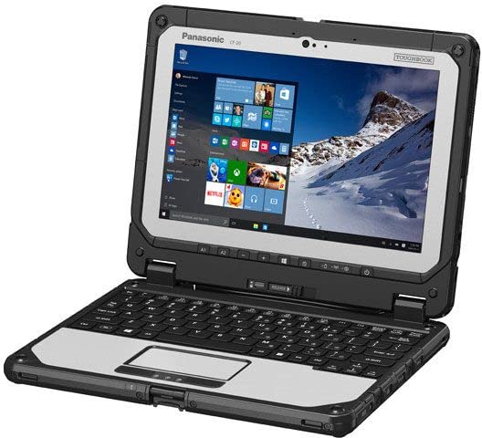 Panasonic Toughbook CF-20 MK2, Intel Core i5-7Y57, 10.1” Multi-Touch + DIGITIZER, 8GB, 256GB SSD, 4G LTE, 2D Barcode Reader, Bridge Battery, Keyboard with 2nd Battery, Win 10 Pro (Renewed)