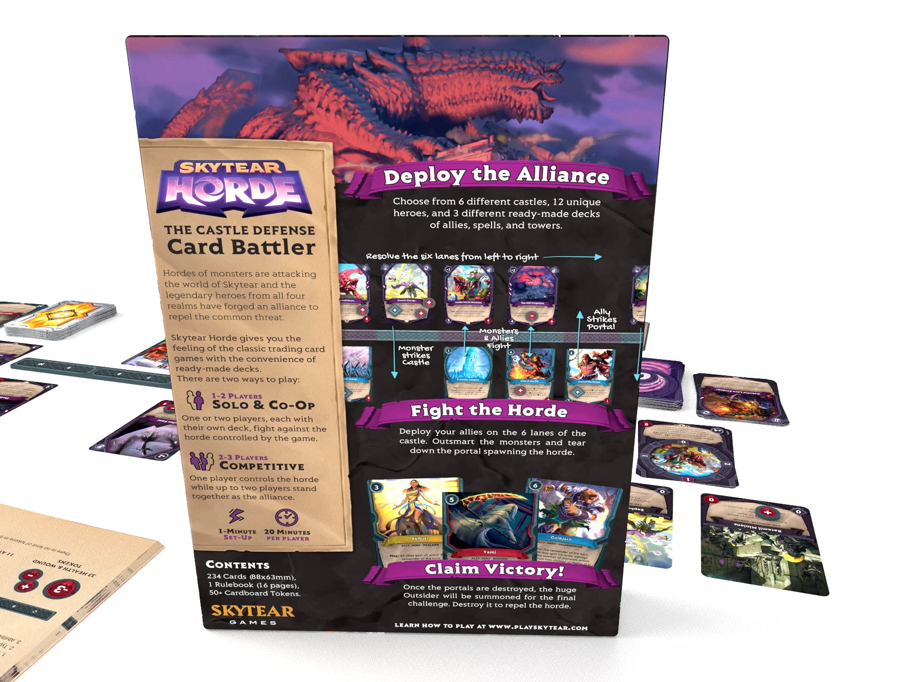 Skytear Horde - Quick Solo and Cooperative Strategy Tower Defense Card Game Inspired by TCG's