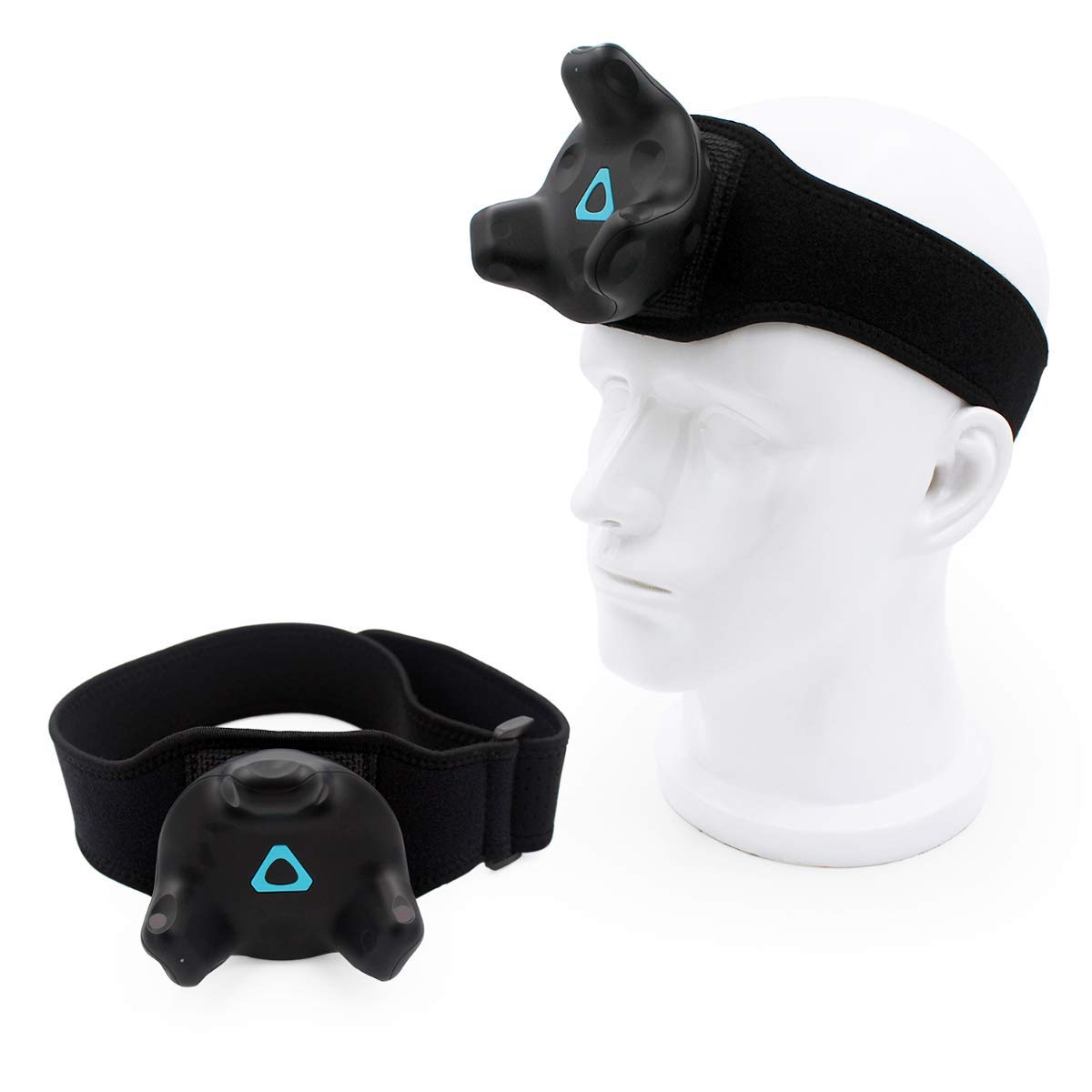 Skywin VR Tracker Head Band for HTC Vive System Tracker Pucks - Adjustable Vive Tracker Strap for Head and Full Body Tracking in Virtual Reality - Stays On During Long Gaming Sessions