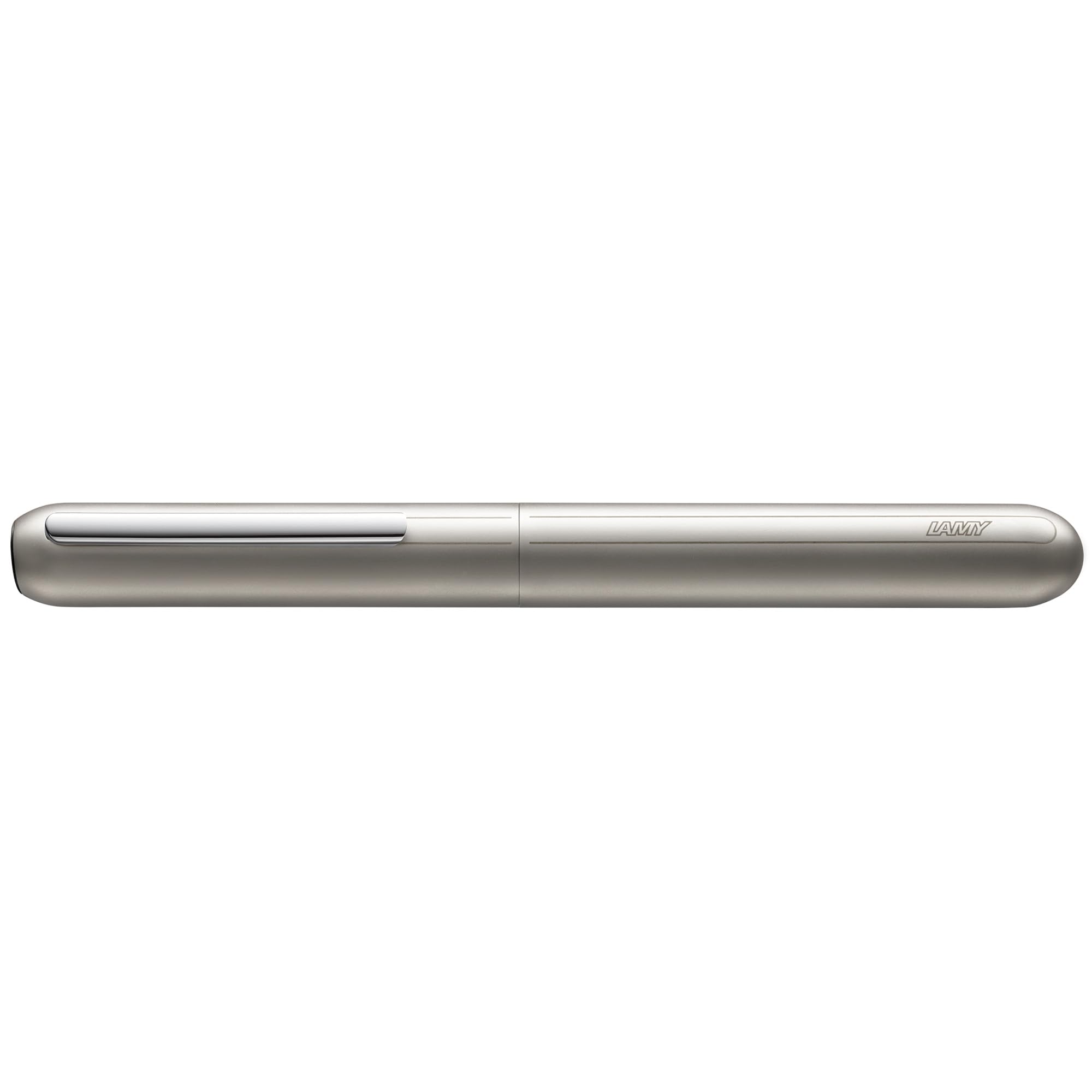 LAMY L74-F Fountain Pen, Nib F (Fine), Dialog 3, Palladium Coat, Dual Use Type
