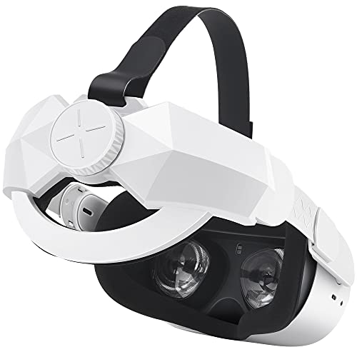 Oculus Quest 2 Head Strap, Elite Strap Replacement, halo band, Adjustable VR Glasses Headset Accessories, Comfortable Head Cushion, Enhanced Support and Reduce Head Pressure