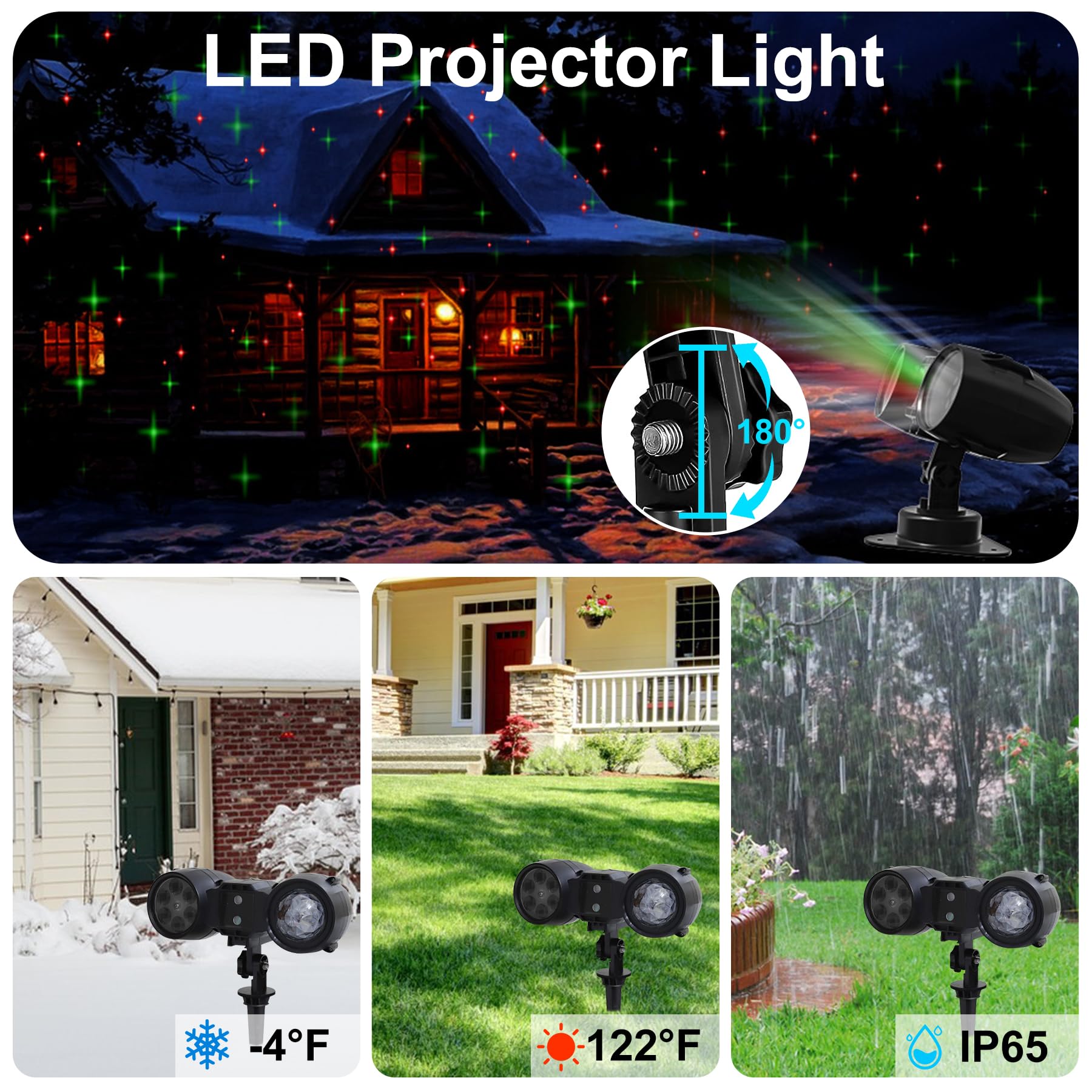 LanAqua Galaxy Light Projector, Christmas Halloween Projector Lights Outdoor, Star Projector for Ceiling for Adults with Remote & Time, HD 3D Ocean Wave and Patterns,3 in 1 Night Light Projector