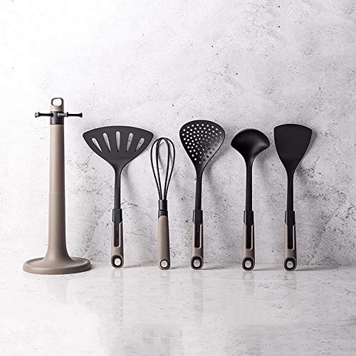 LMMDP 1 Set 6pcs Heat Resistance Cookware Shovel Spoon Non Stick Kitchenware Cooking Supplies Kitchen Utensil for Home