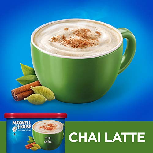 Maxwell House International Cafe Flavored Instant Coffee, Latte, 9 Ounce Canister (Pack of 4)