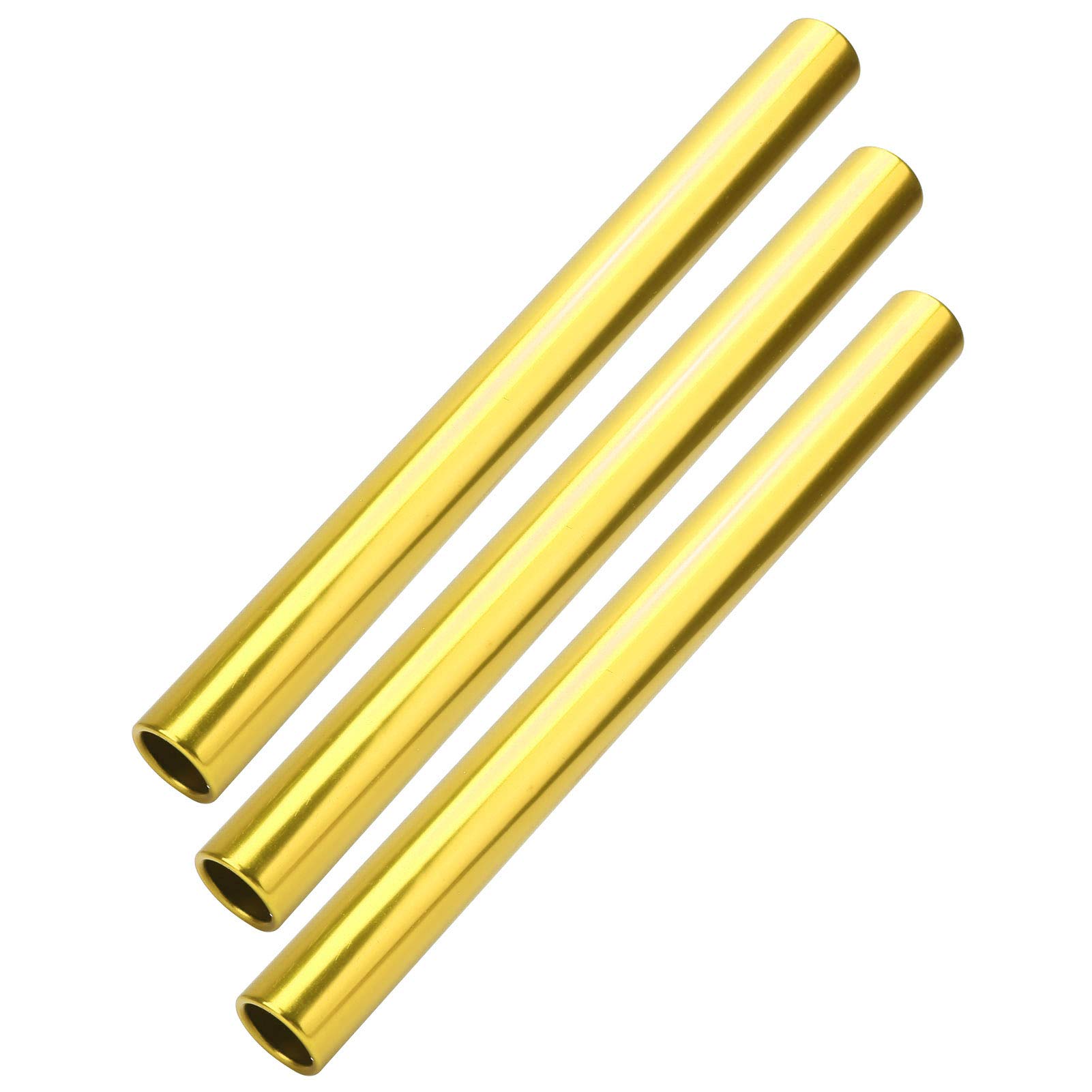 Relay Baton Track Baton,Aluminum Field Race Batons for Students Office Clark Running Outdoor Field Race Tools(Gold)