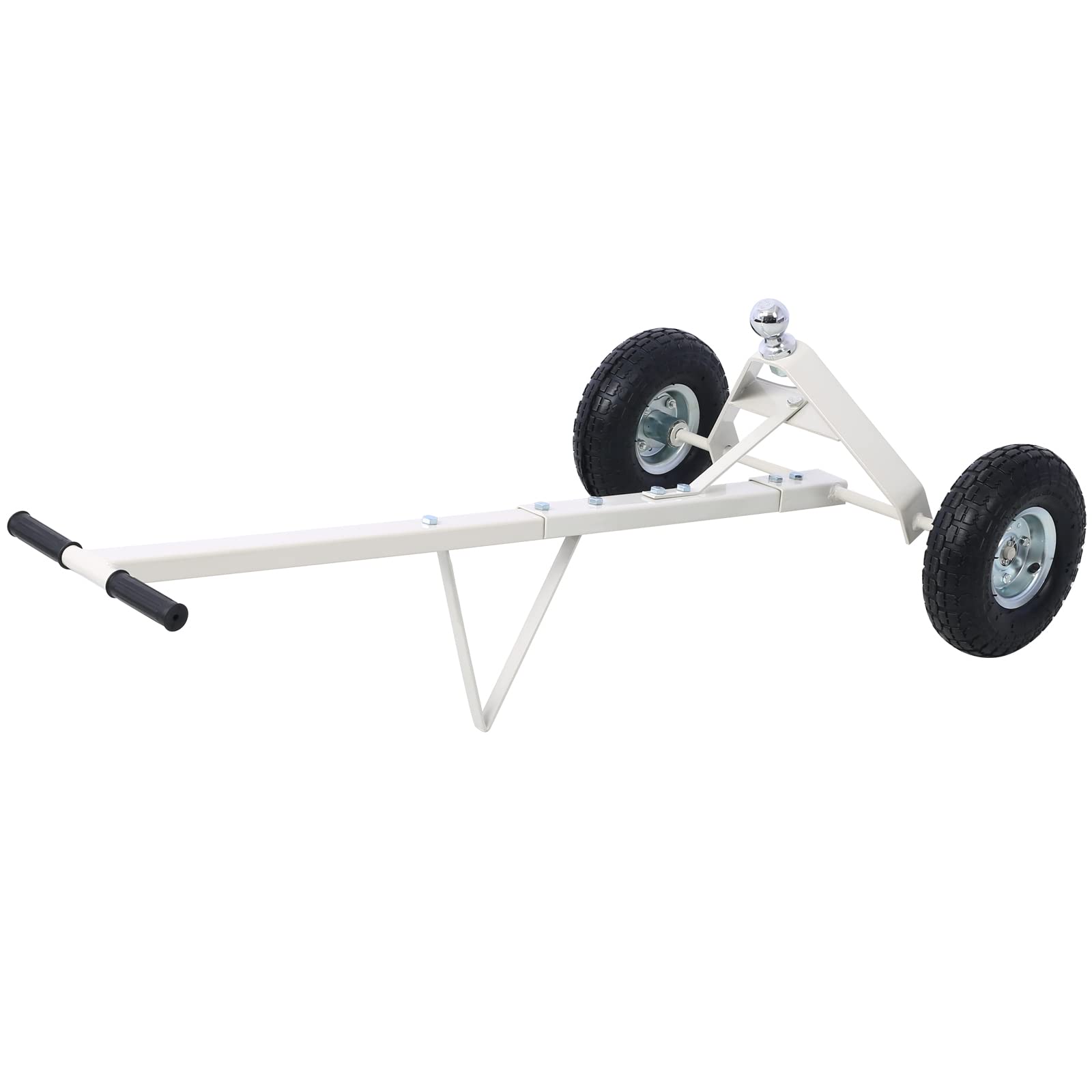 Miscoos Trailer Dolly with Pneumatic Tires - 600 Lb. Maximum Capacity,Gray Color