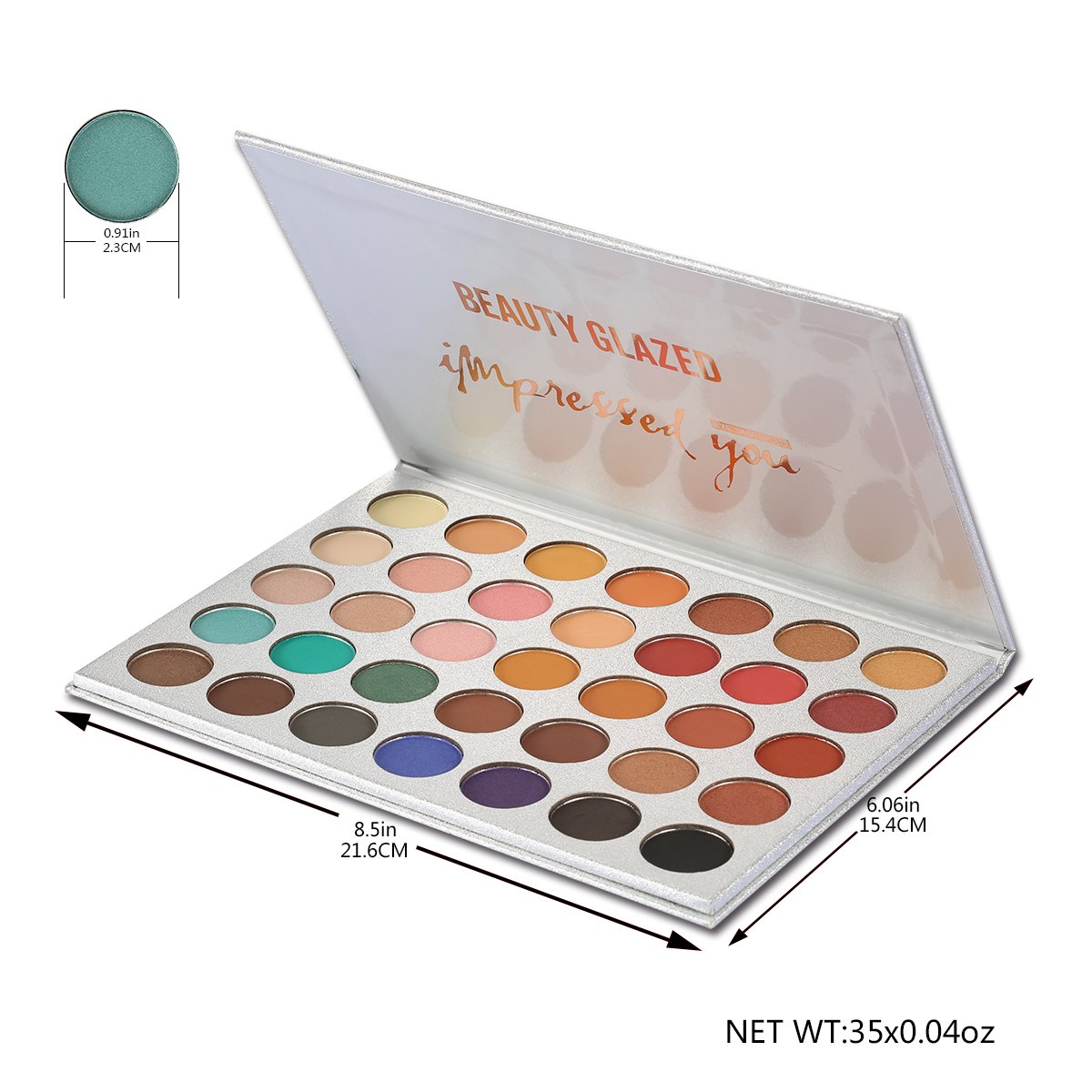 MYUANGO Eyeshadow Palette Matte And Shimmer Professional 35 Color Eye Shadow Cosmetic Impressed You Highly Pigmented Natural Nude Naked Eye Makeup palette