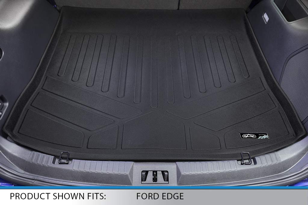 MAXLINER Custom Fit 2 Row Floor Mats and Cargo Liner Set Black for 2015-2021 Ford Edge