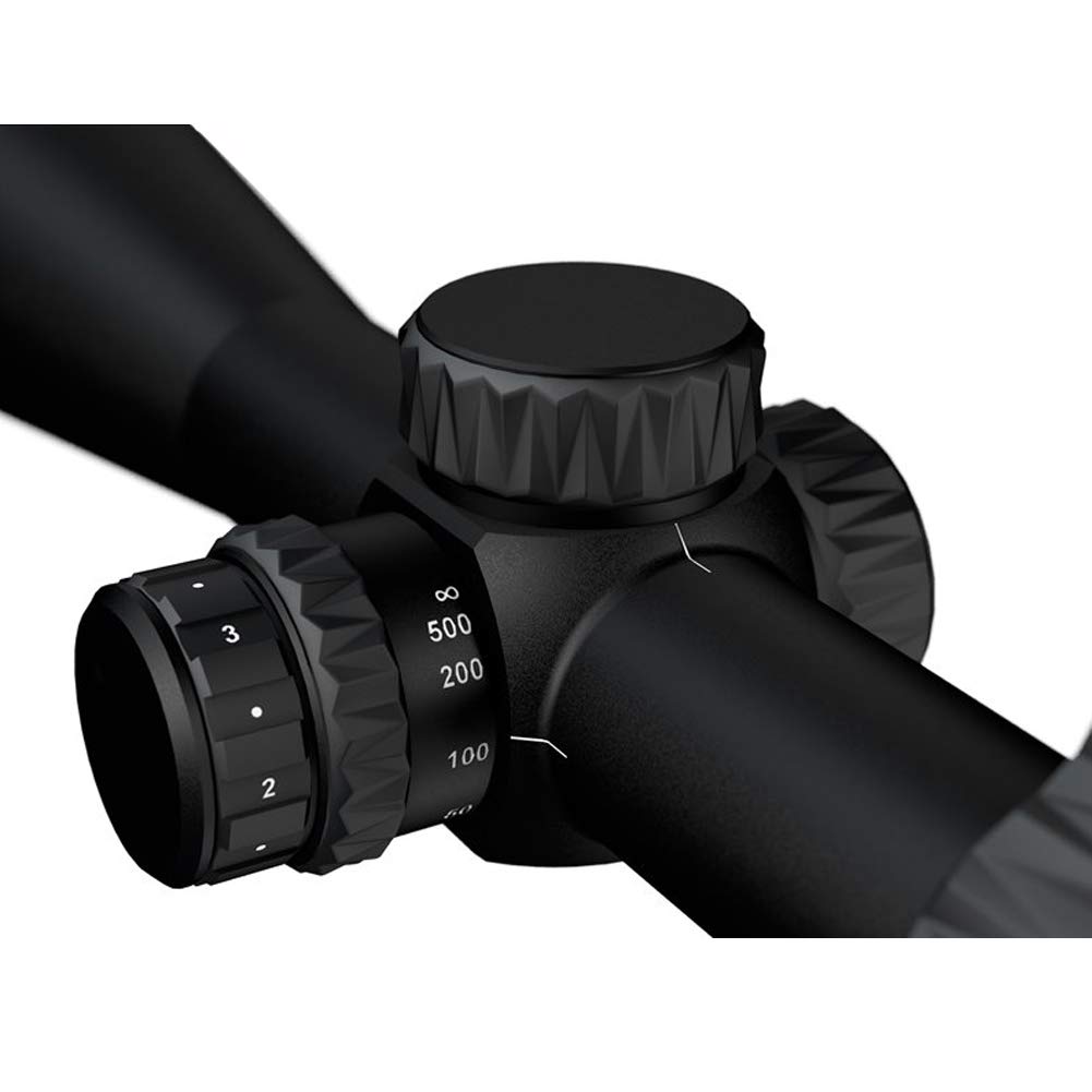 Meopta Optika6 2.5-15x44 30 mm SFP Second Focal Plane Hunting Riflescope, 2.5-15x44 DichroTech BDC, Black