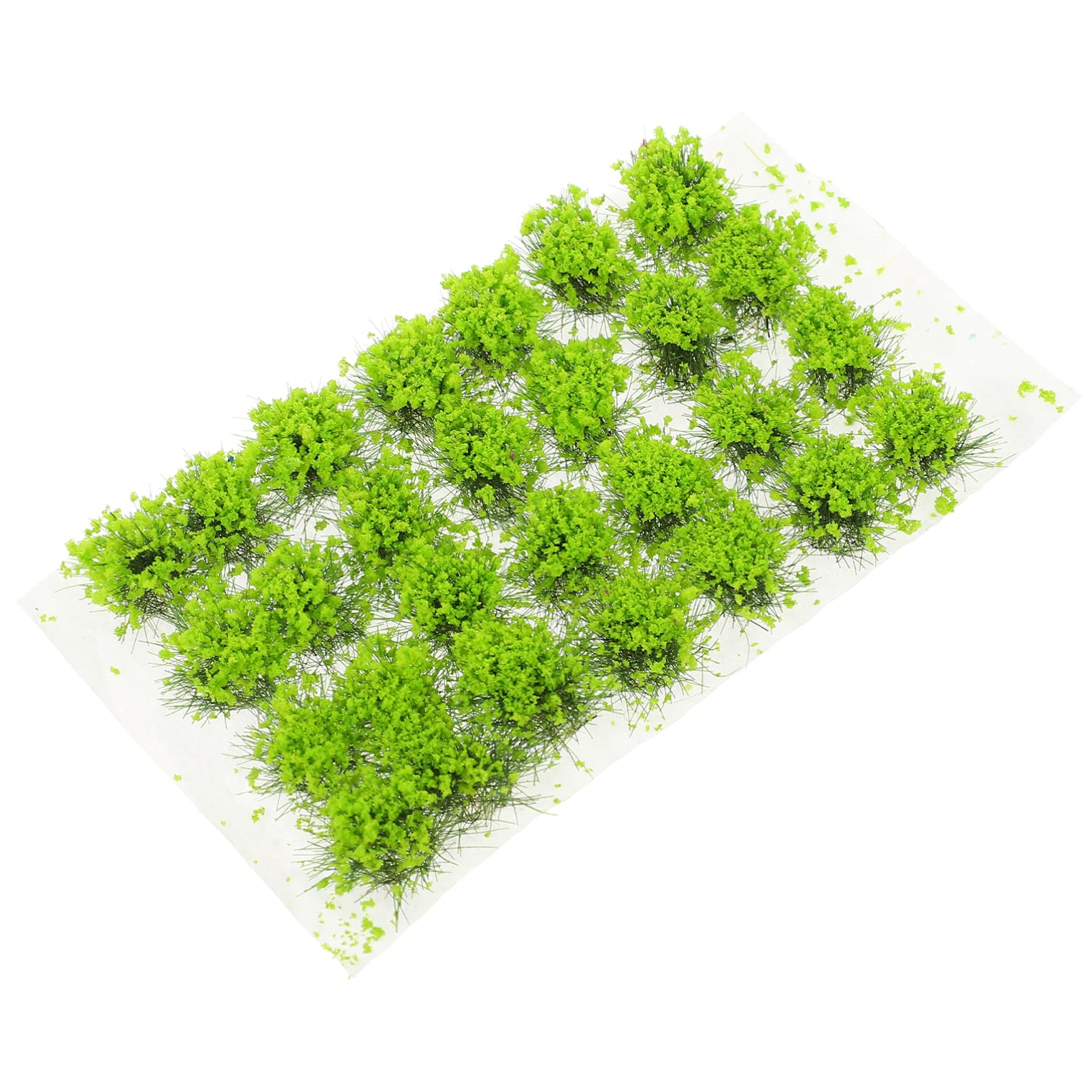 STOBOK 1 Box Flower Cluster Model Mini Doll House Mini Flower Cluster Grass Decoration for Home Self Adhesive Vegetation Groups Mini Trains Grass Terrain Resin Accessories Miniature