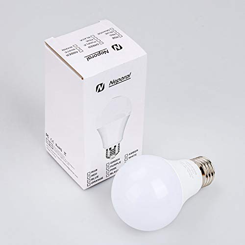 Neporal Amber Light Bulbs, 9W 60W Equivalent A19 Soft Light Bulbs, Blue Light Blocking Warm Light Bulbs, 1800K Amber Night Light Bulbs, Dim Light Bulbs for Healthy Sleep and Baby Nursery Light (1)