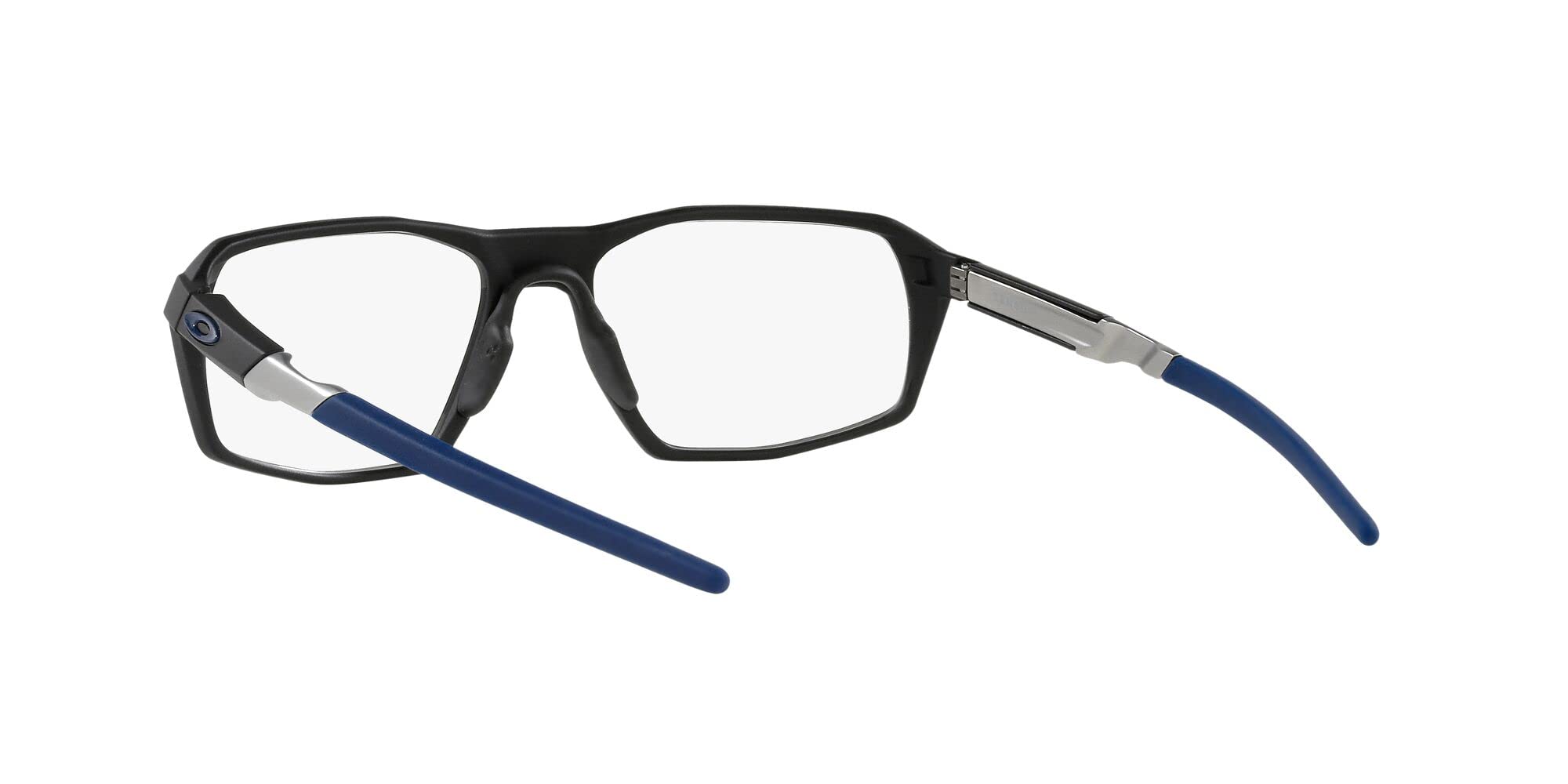 Oakley Men's Ox8170 Tensile Square Prescription Eyewear Frames, Satin Black on Blue/Demo Lens, 54 mm