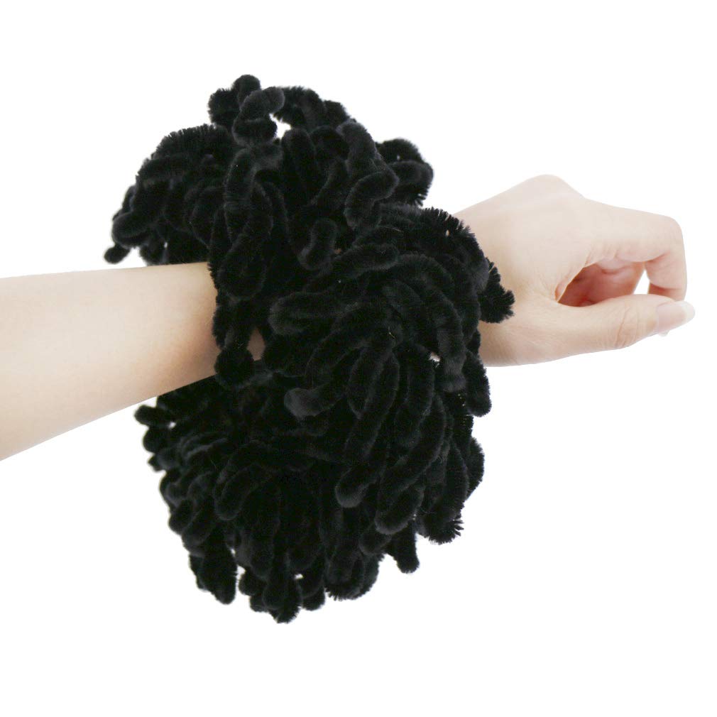 LMVERNA Scrunchie Volumizing Hijab Plain Big Hair Ring Tie Bun Clip Hijab Scarf Volumizer Scarf (Brown)