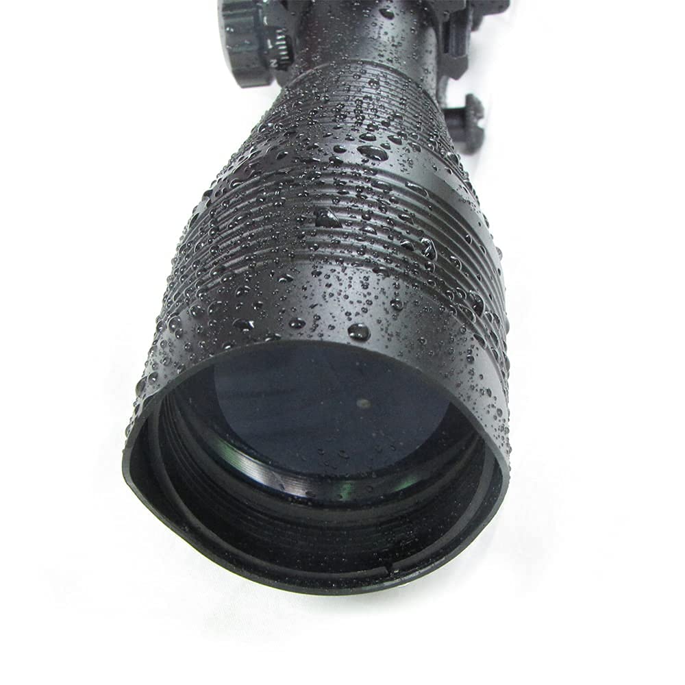 Riflescope 4-12X50&4-16x50AOEG Black Matte Finish Rifle Dual Illuminated Tactical Optical Scope Combine Reflex Sight Dot for Hunting Enthusiast and Experienced (4-12x50 Red)