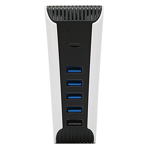 USB Hub, 5 in 1 Multi Port Expansion Adapter,1 x USB ,1 x Type C Male to 5 x USB,1 x Type C Female, High Speed Docking Station for PS5 Console
