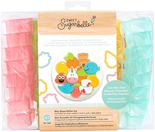 Sweet Sugarbelle Mini Shape Shifters Cookie Cutter Set, Create Sweet Mini Cookies for Parties, Birthdays, Holidays, Baking, Cooking, Kitchen, Crafting, and More