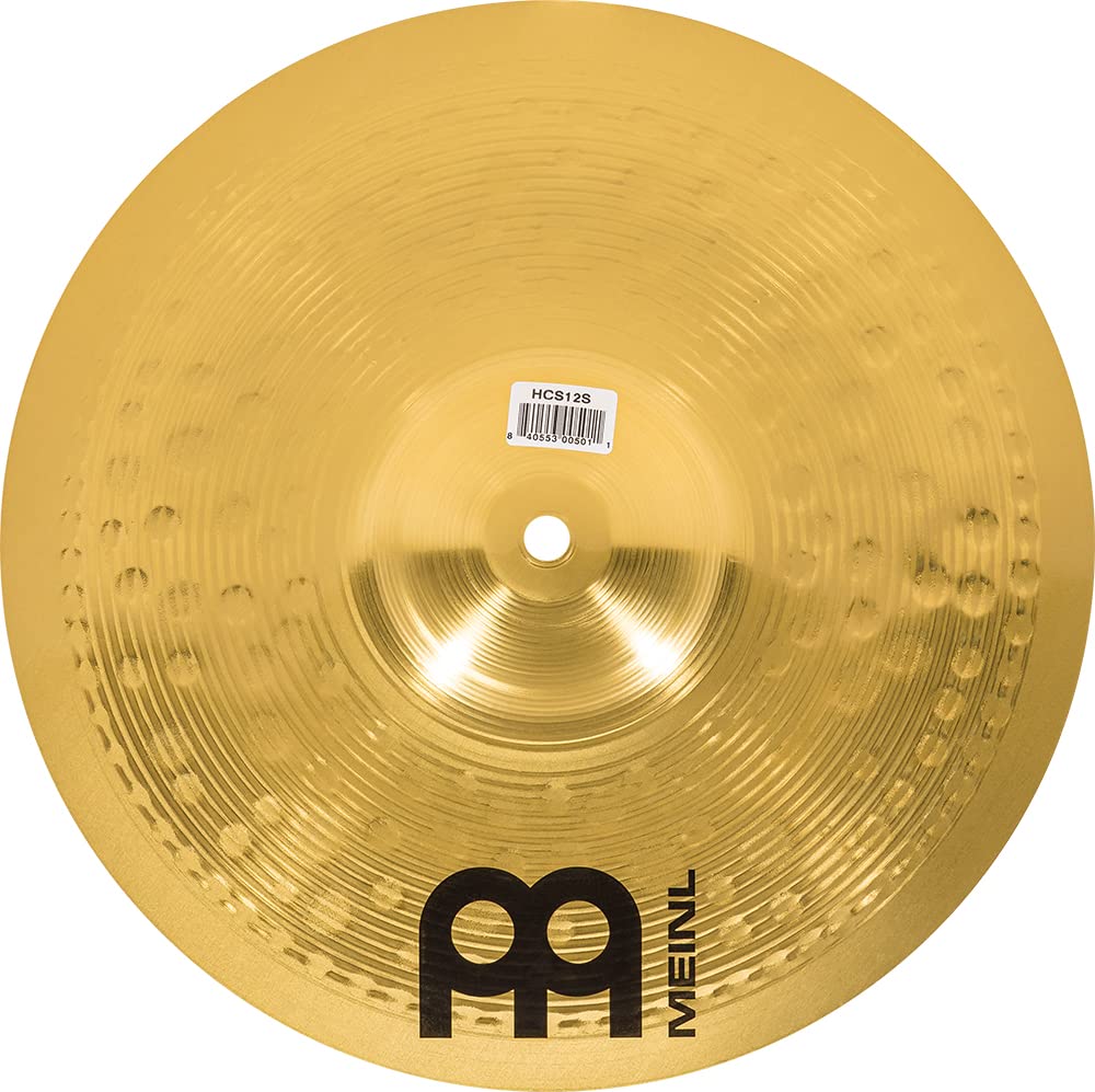 Meinl Cymbals HCS 12" Splash Cymbal for Drum Set β Made in Germany β Traditional Medium Brass, 2-Year Warranty, 12 inch (HCS12S)