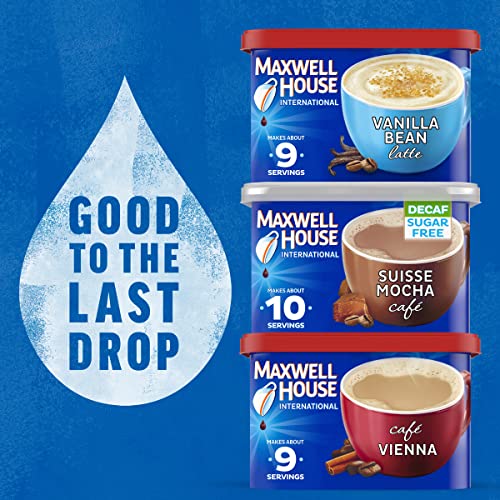 Maxwell House International Vanilla Bean Latte Instant Coffee (8.5 oz Canister)