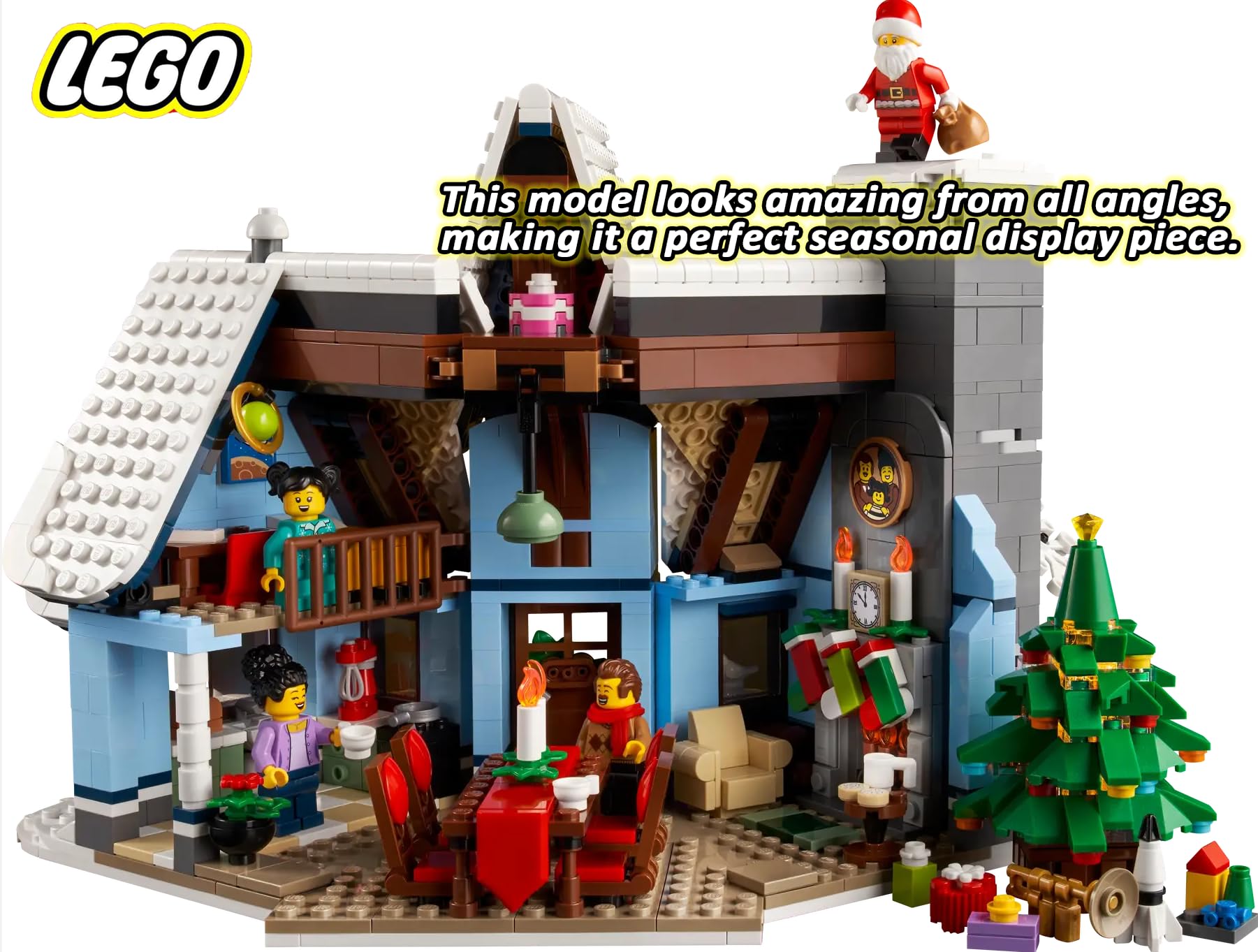 LEGO Icons 10293 Santa's Visit Winter Village Collections (1445 Pieces)