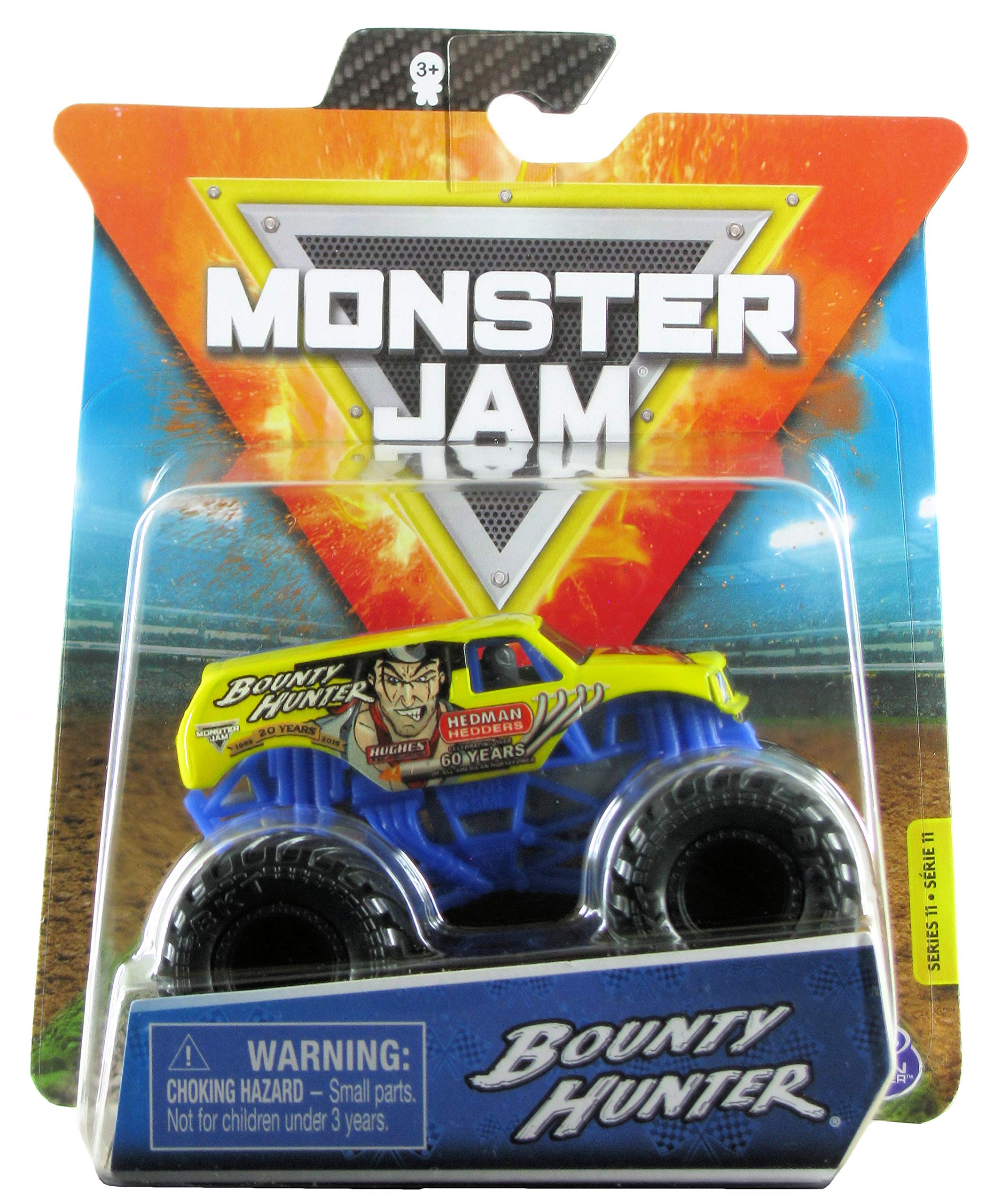 Monster Jam 2020 Spin Master 1:64 Diecast Monster Truck with Wristband: World Finals Bounty Hunter
