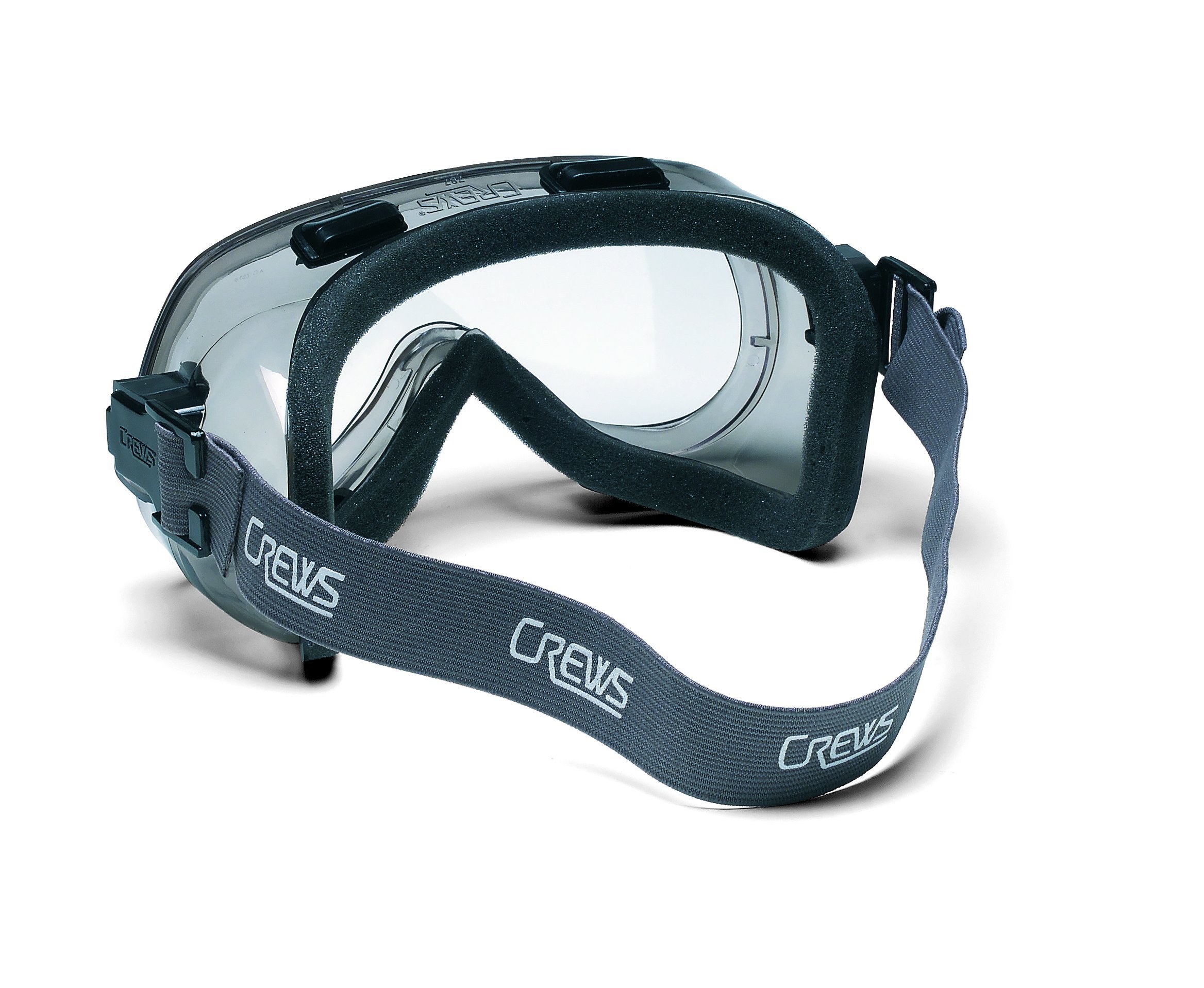 MCR Safety 2410 Verdict Polyvinyl Chloride Strap Safety Goggle with Smoke Frame and Clear Anti-Fog Lens, 1-Pair