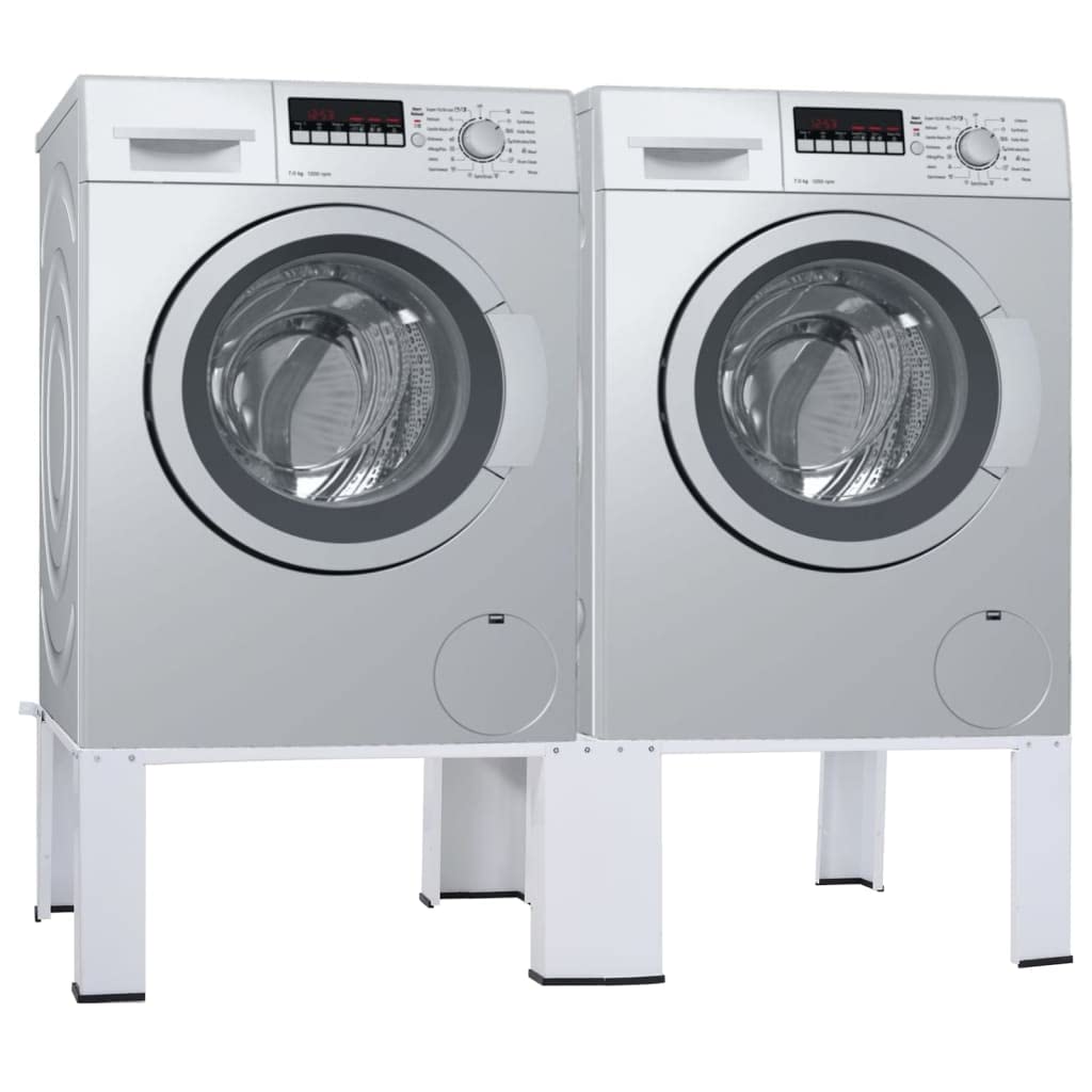 loibinfen Double Washing and Drying Machine Pedestal Base Stand Stacking Kit Shelf Dryer Mini Refrigerator Cabinet Stackable Kit Utility Room, Washing Room Without Drawer Or Shelf 54.5"x27.2"x12.8"