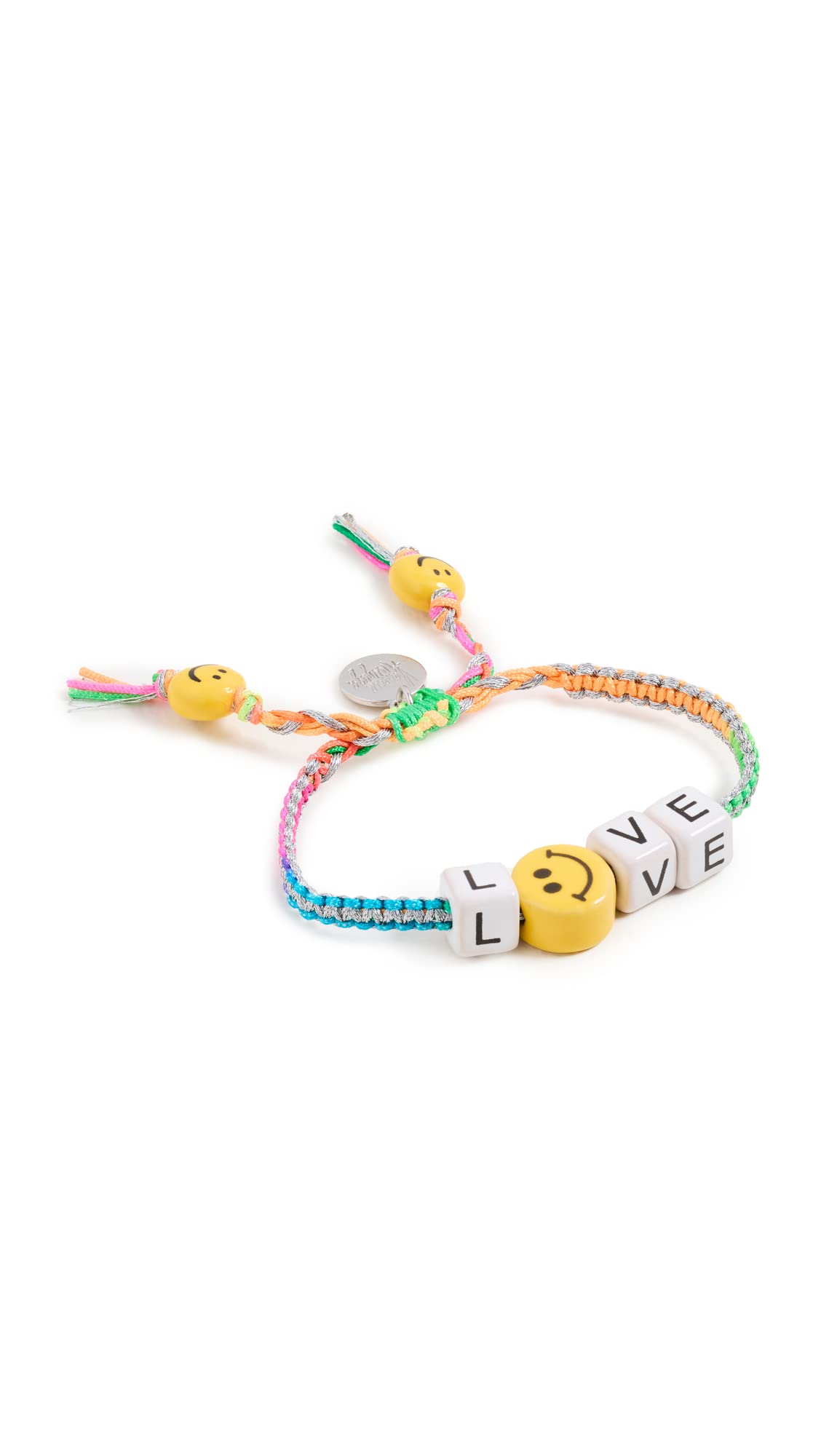 Venessa Arizaga Women's Love Smiley Bracelet, Rainbow, One Size