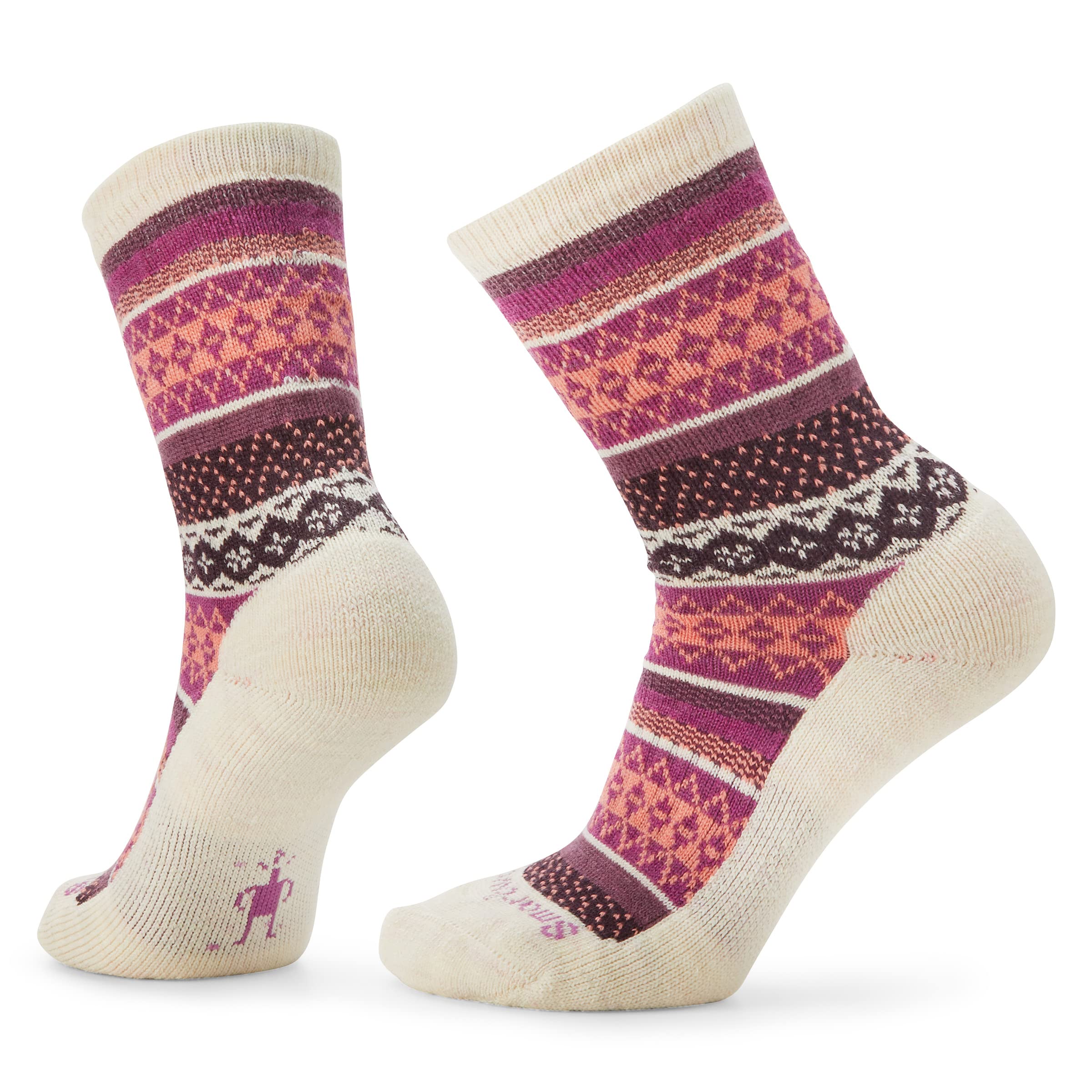 Smartwool Everyday Dazzling Wonder Full Cushion Merino Wool Crew Socks For Men and Women, Charcoal, Medium