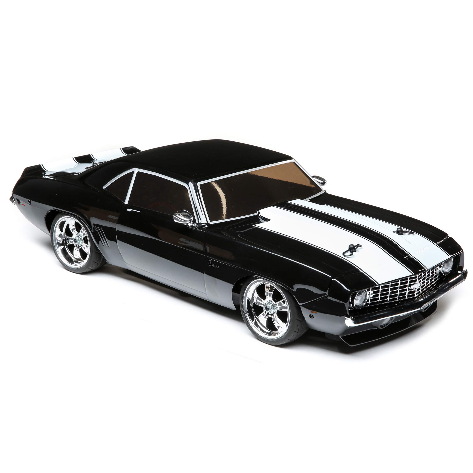 Losi RC Car 1/10 1969 Chevy Camaro V100 AWD Brushed RTR Battery and Charger Not Included Black LOS03033T2